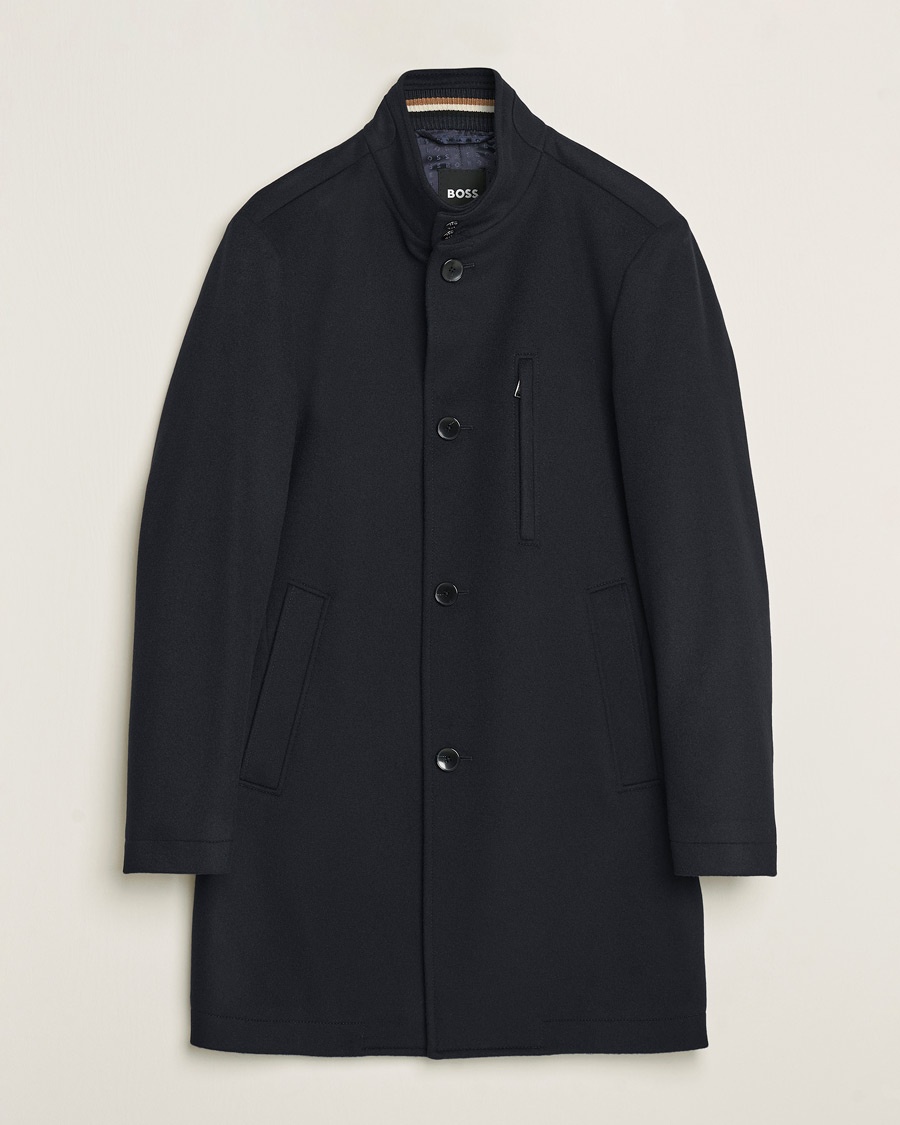 Polo Ralph Lauren Paddock Wool Coat Navy - CareOfCarl.dk