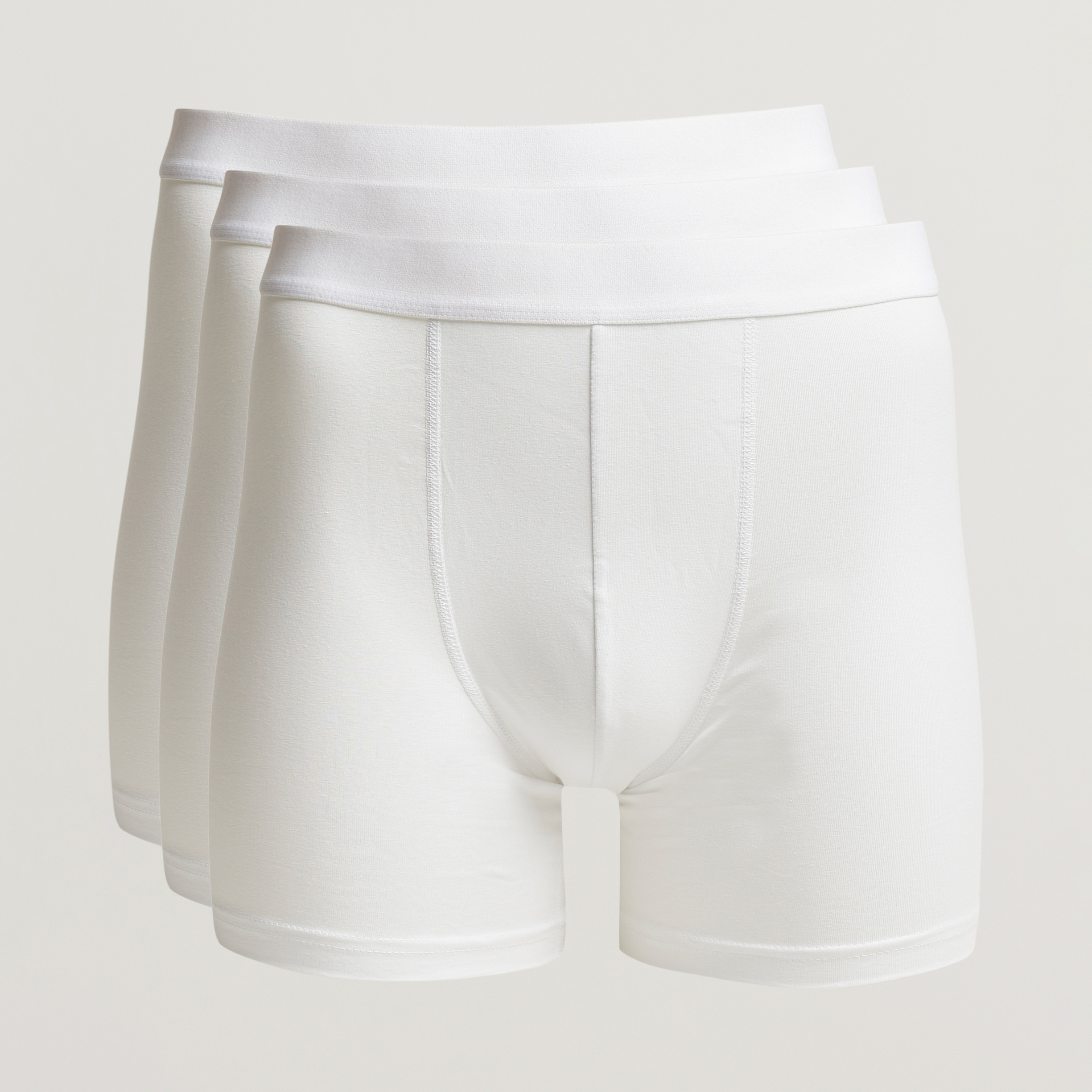 Bread & Boxers 3-Pack Long Boxer Brief White - CareOfCarl.dk