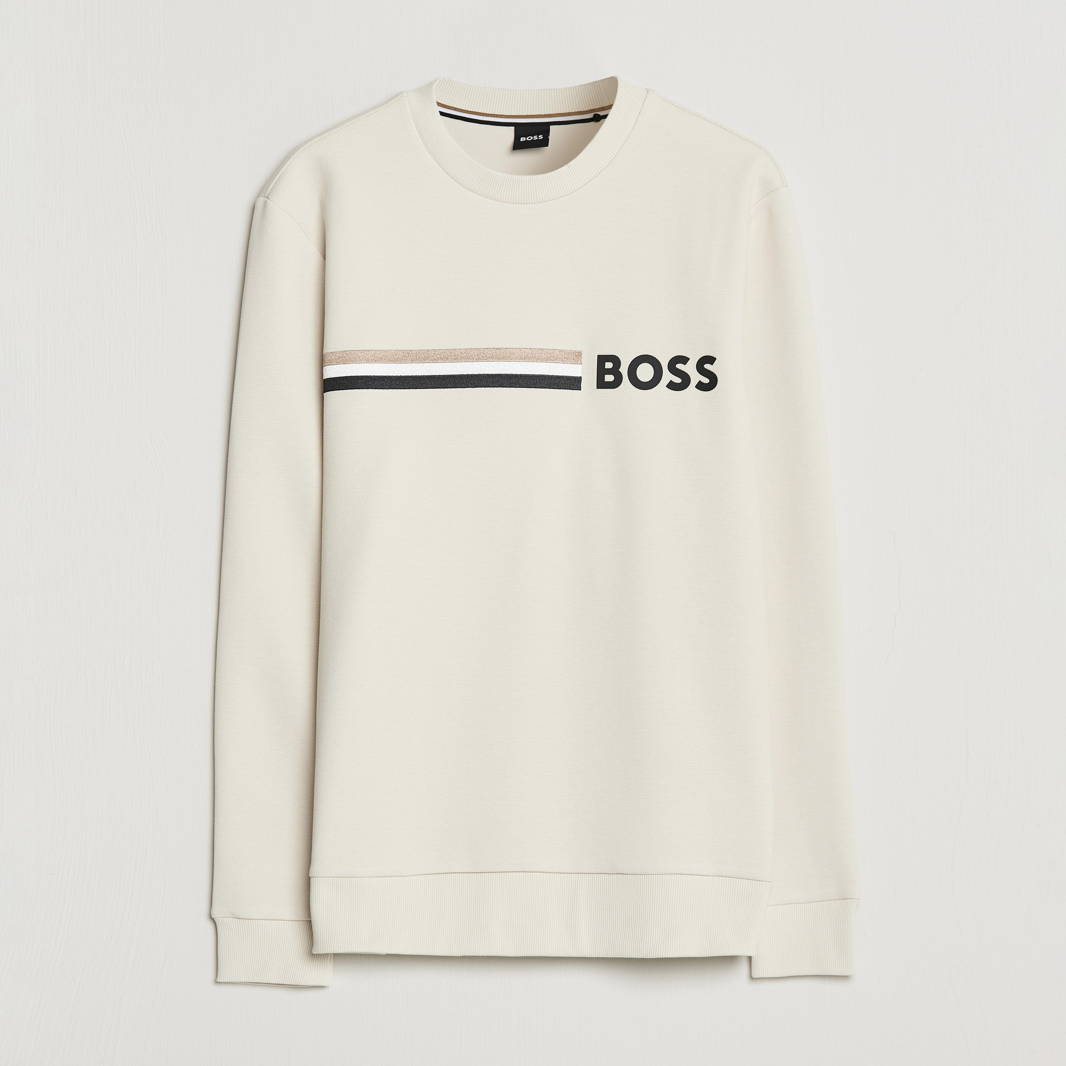 Stadler Logo Crew Neck Sweatshirt Open White - CareOfCarl.dk
