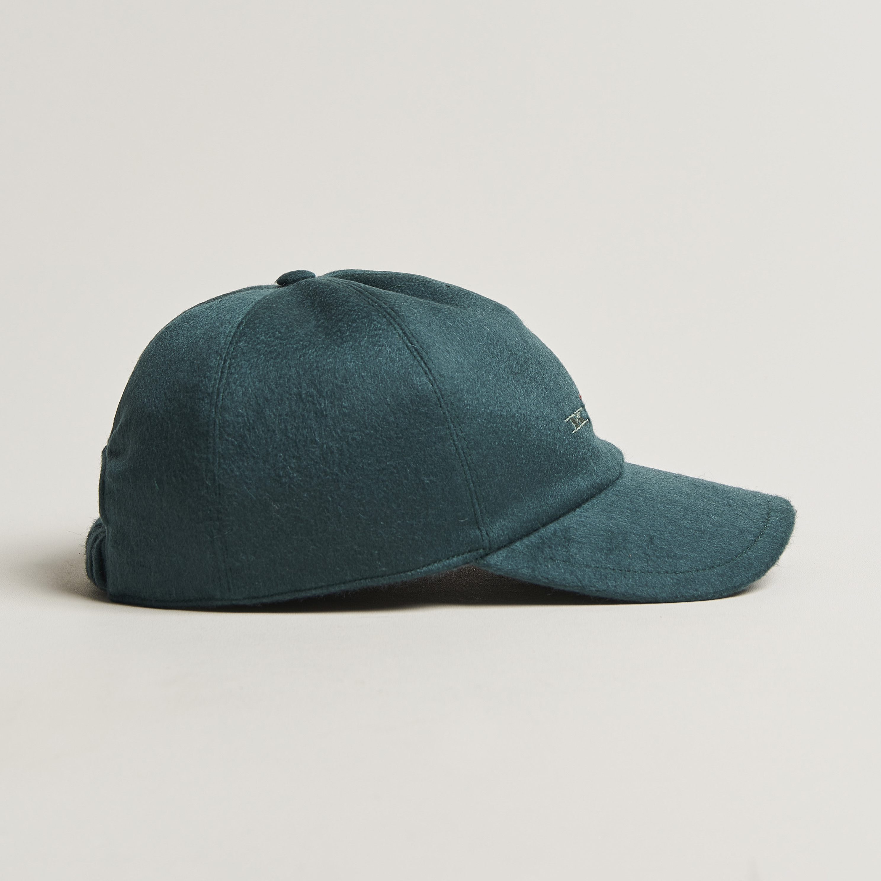 Kiton Cashmere Baseball Cap Dark Green - CareOfCarl.dk