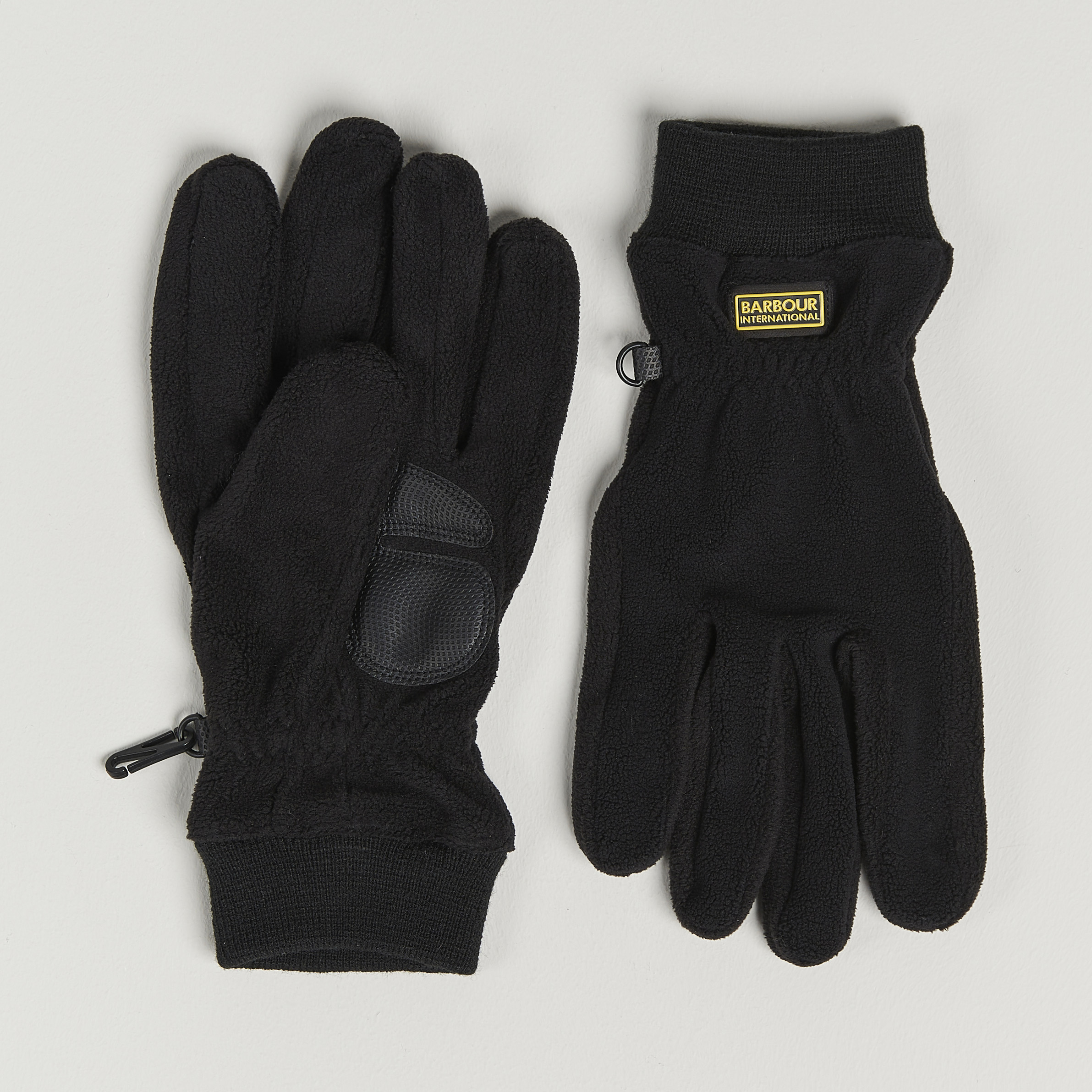Barbour International Axle Fleece Gloves Black - CareOfCarl.dk