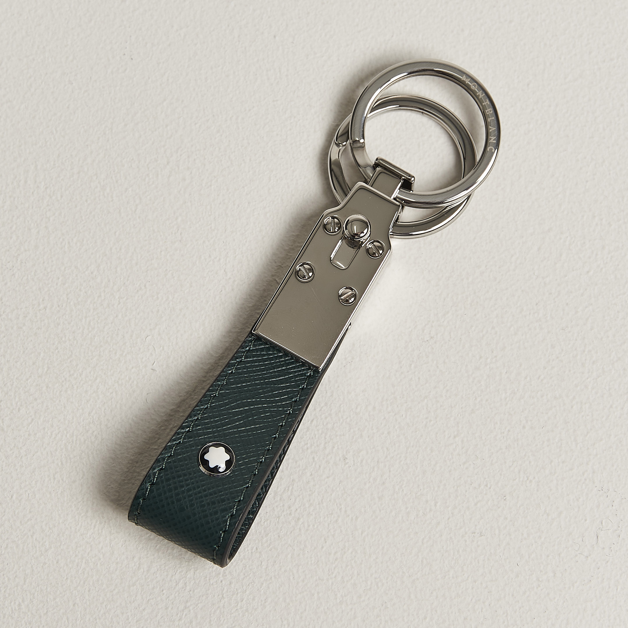 Montblanc Sartorial Loop Key Fob British Green - CareOfCarl.dk