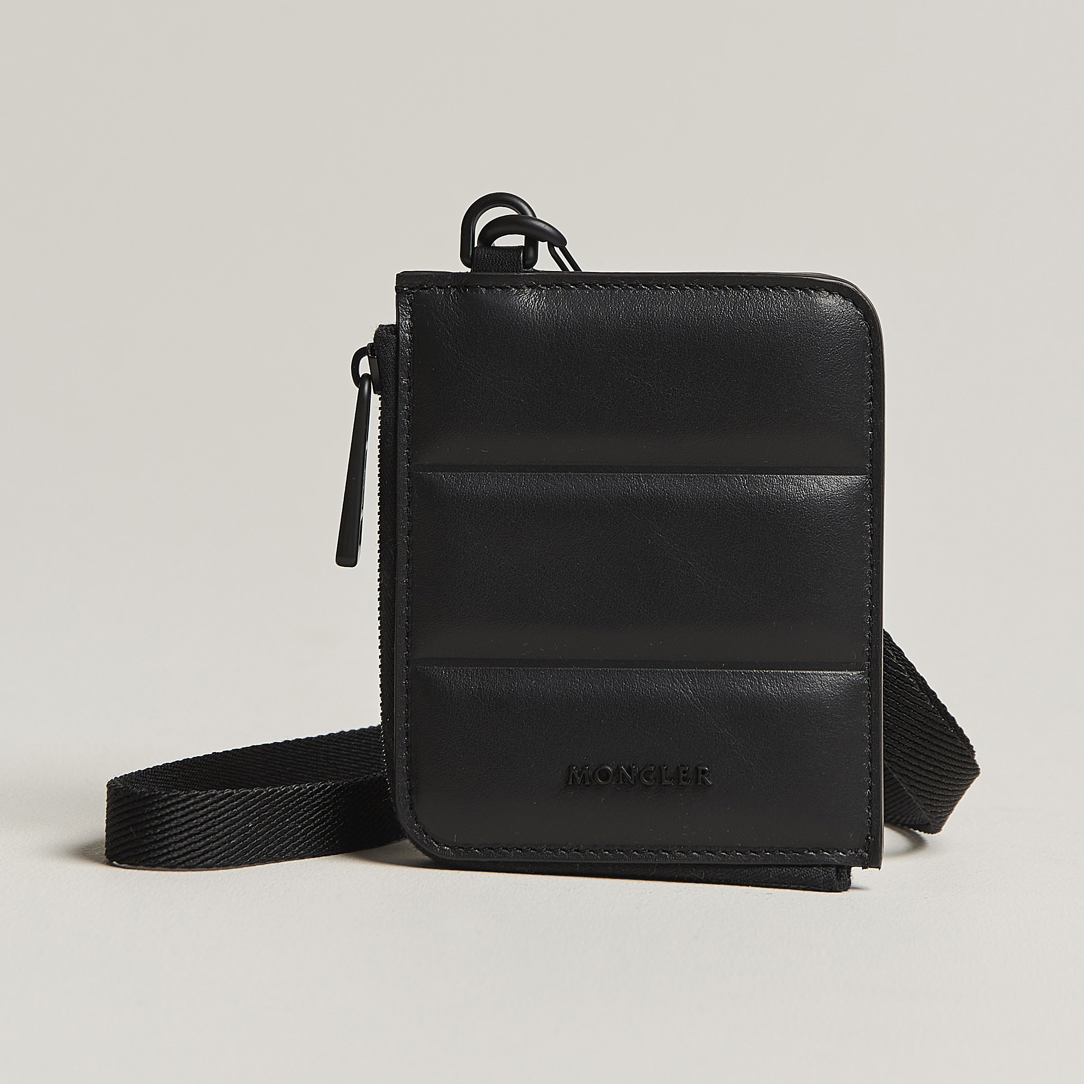 Moncler Flat Small Wallet Black - CareOfCarl.dk