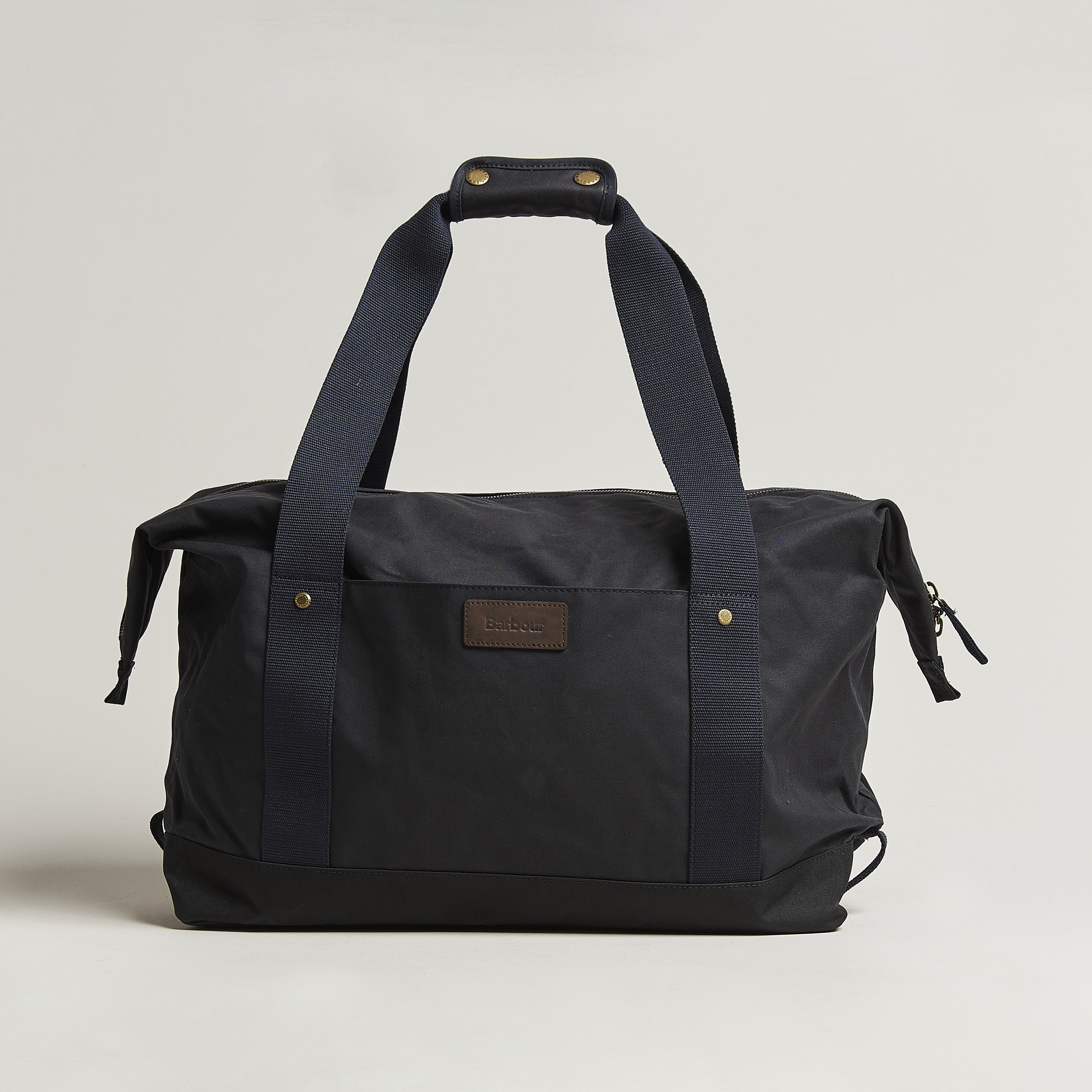 Barbour International Explorer Wax Duffle Bag Navy - CareOfCarl.dk