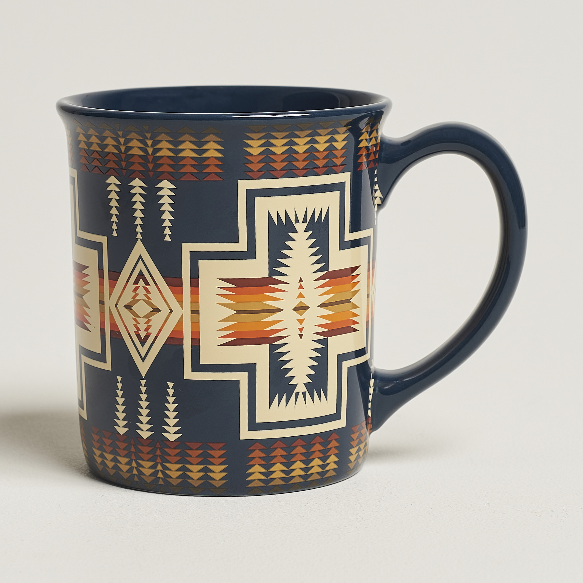 Pendleton 18oz Ceramic Mug Harding Navy - CareOfCarl.dk