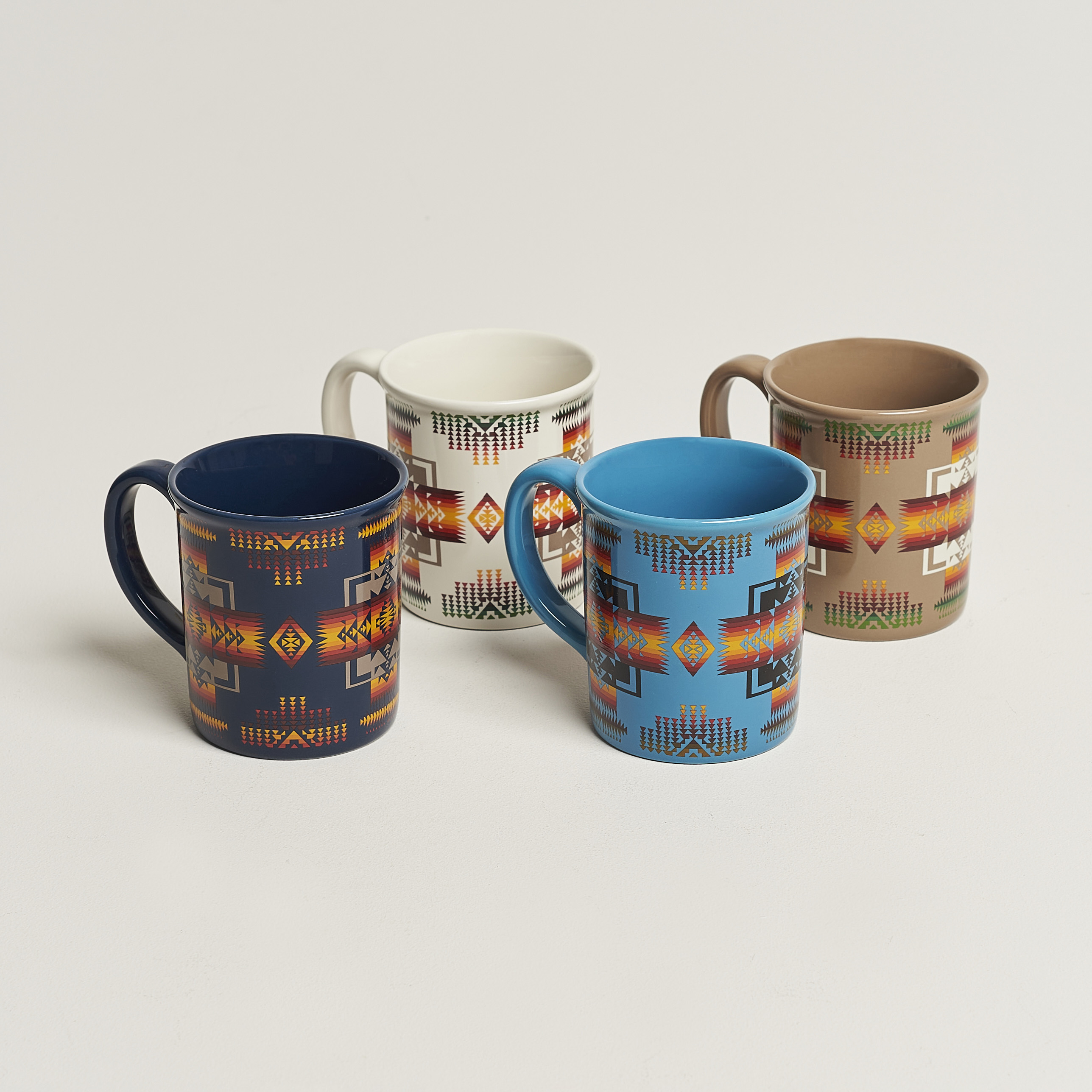 Pendleton Ceramic Mug Set 4-Pack Chief Joseph Mix - CareOfCarl.dk