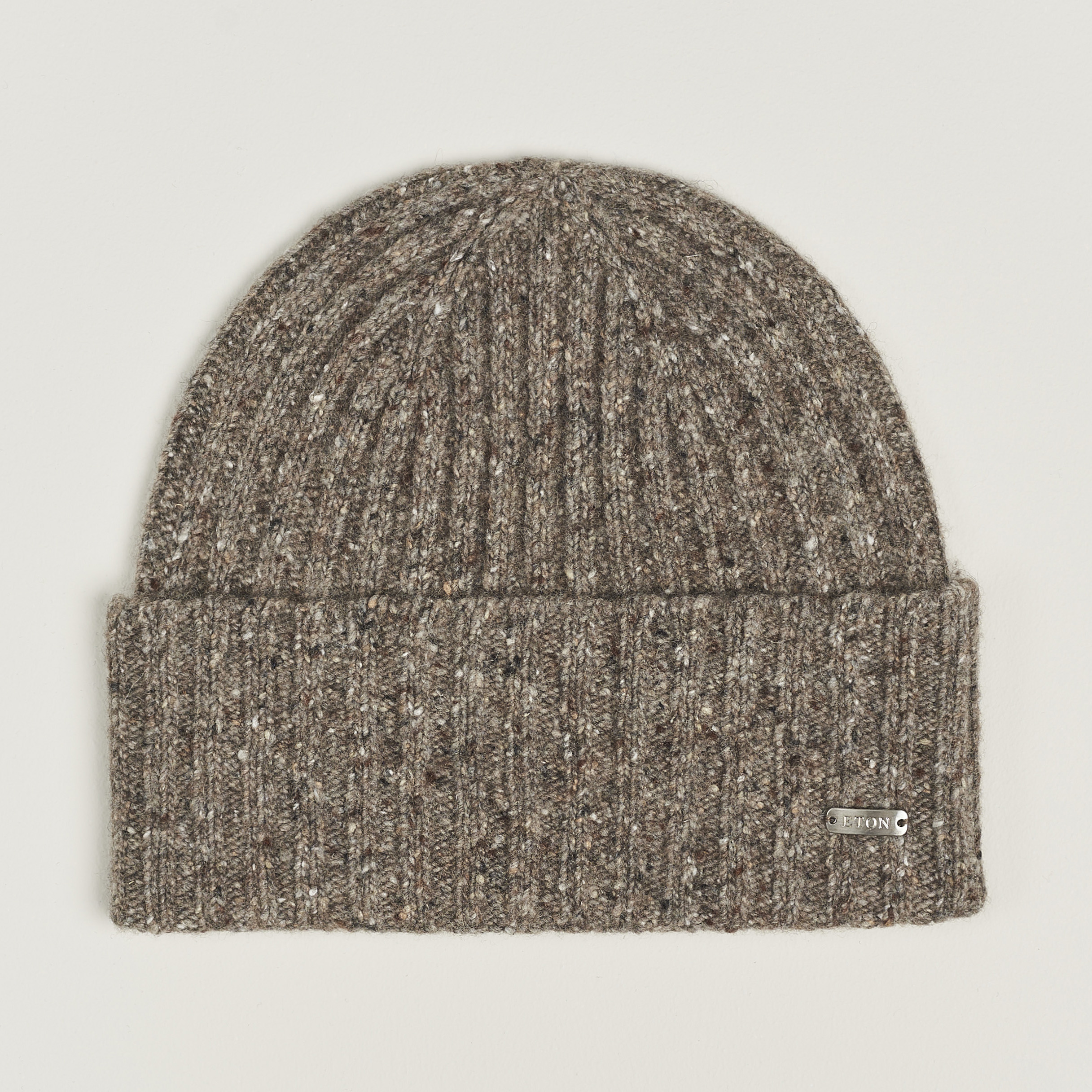 Eton Wool Blend Donegal Beanie Beige - CareOfCarl.dk