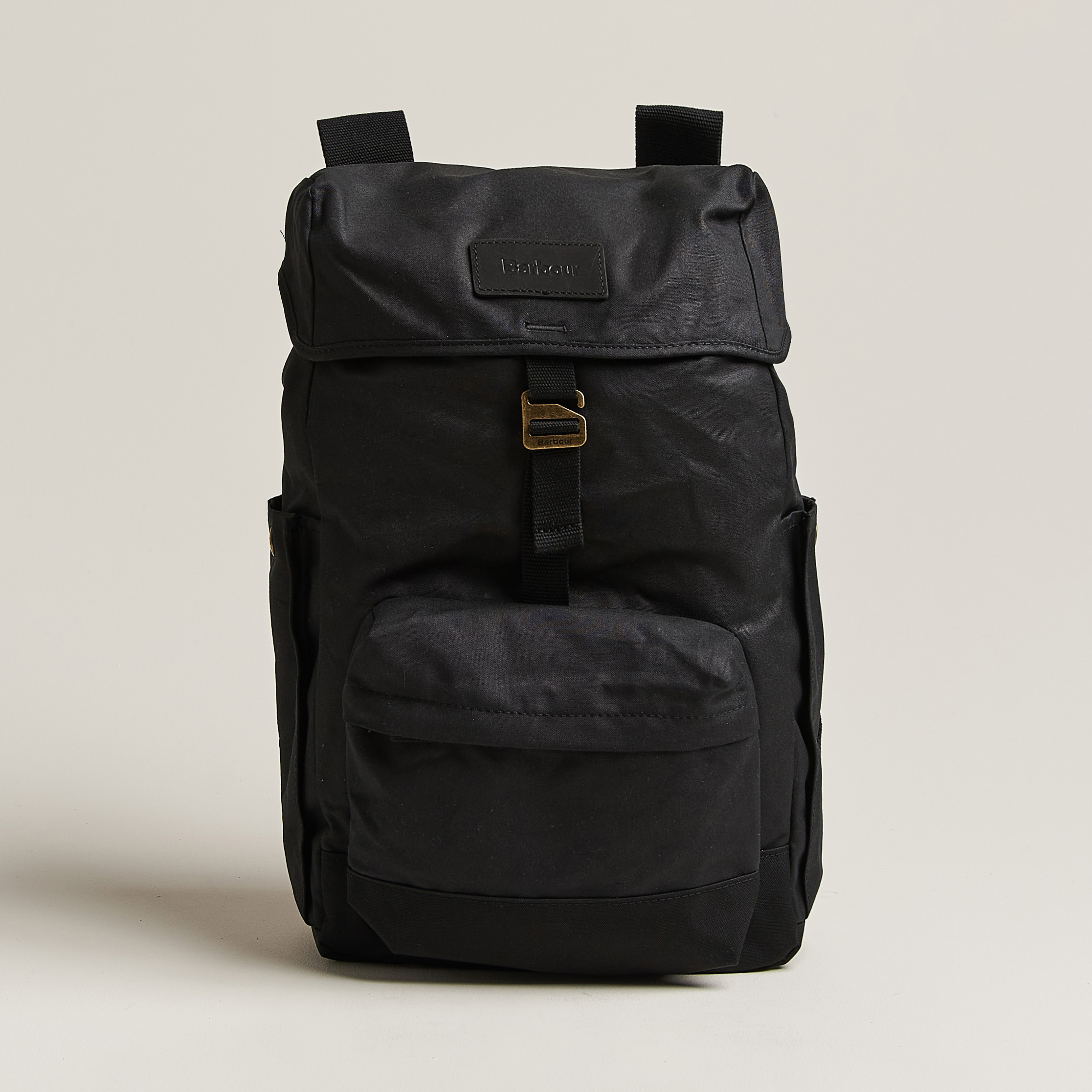 Barbour Lifestyle Essential Waxed Backpack Black - CareOfCarl.dk