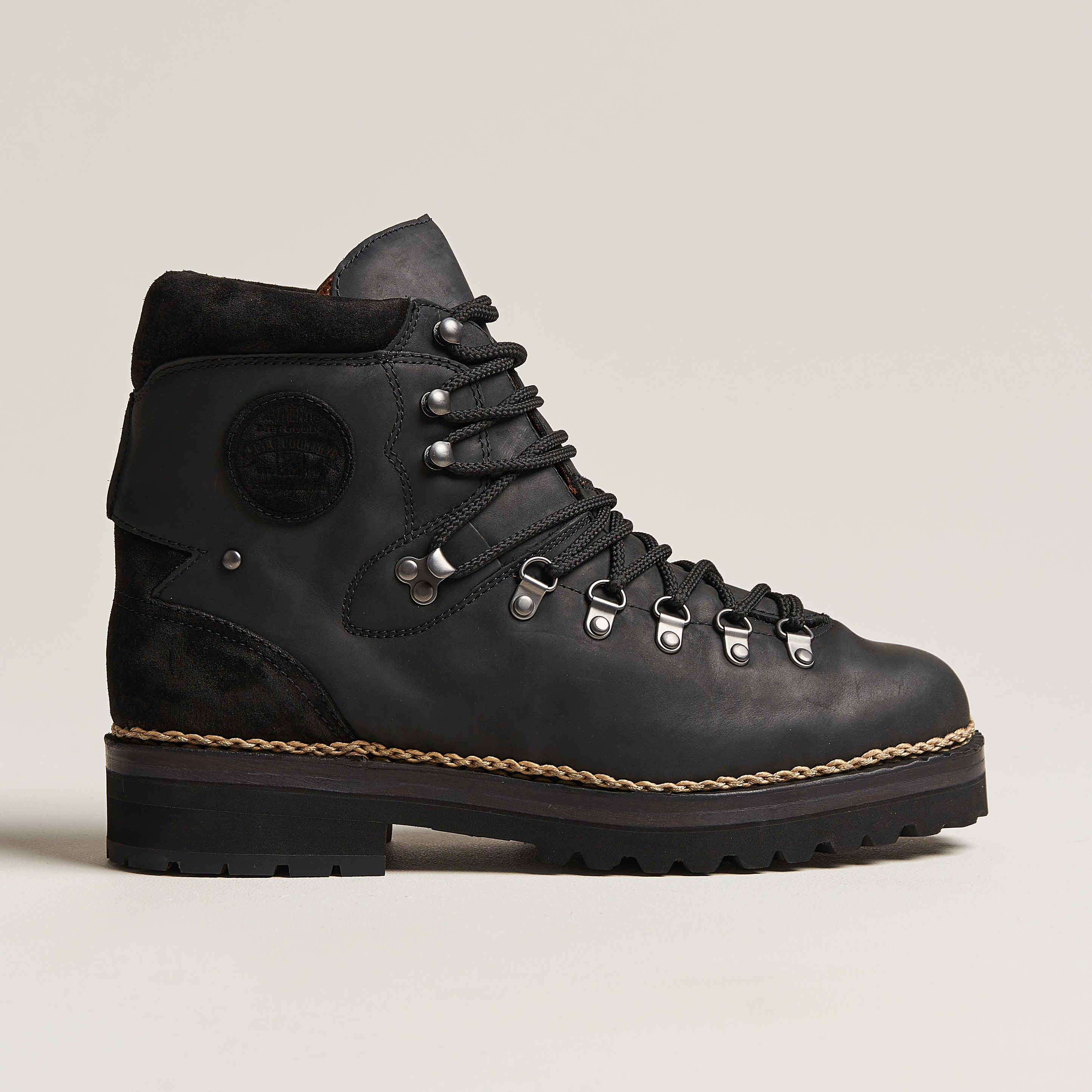 Polo Ralph Lauren Alpine Boot Black Leather - CareOfCarl.dk