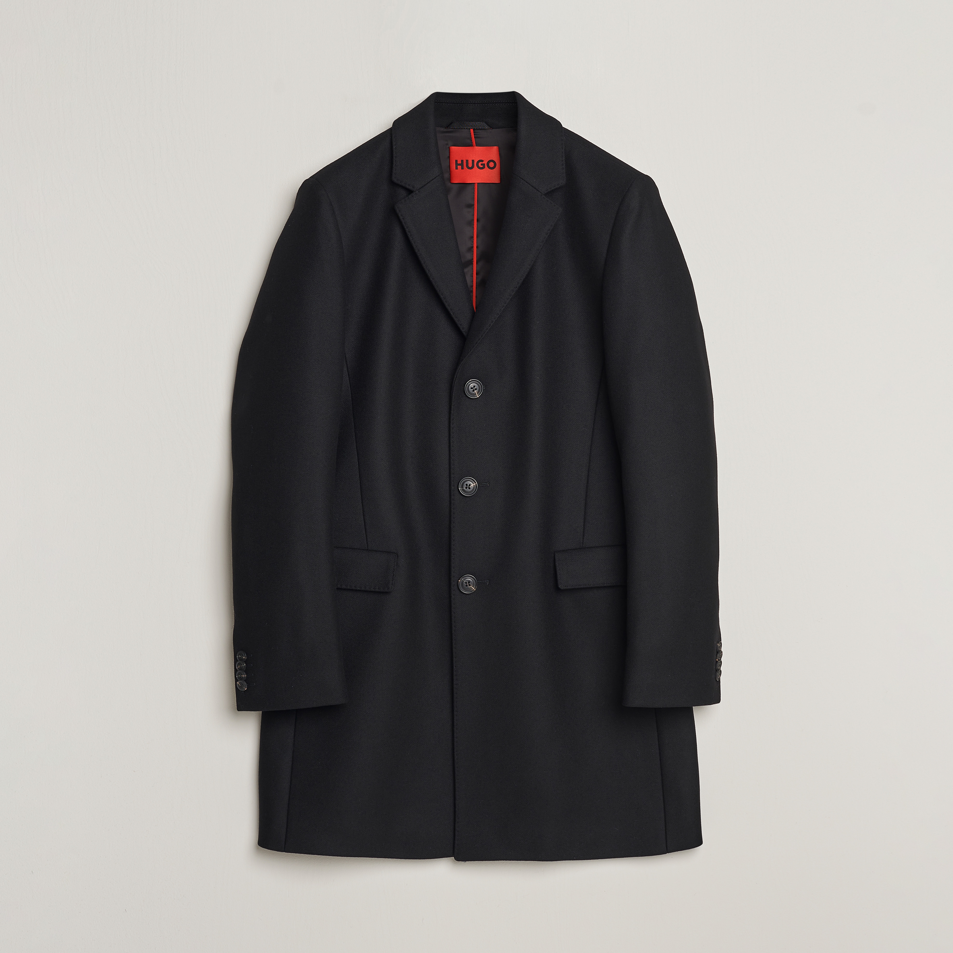 HUGO Migor Wool Coat Black - CareOfCarl.dk