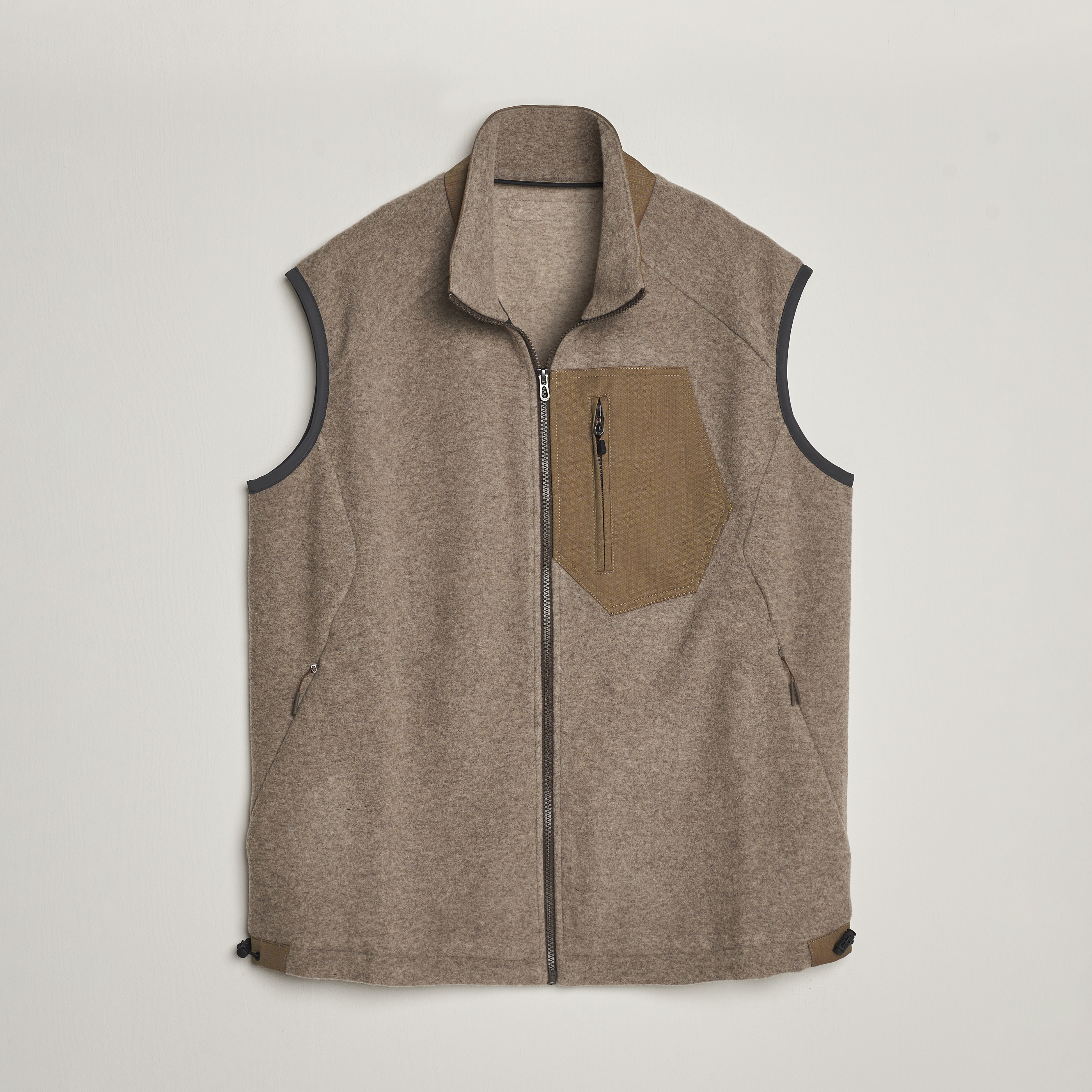 SEASE Explorer Cashmere Fleece Vest Oyster - CareOfCarl.dk