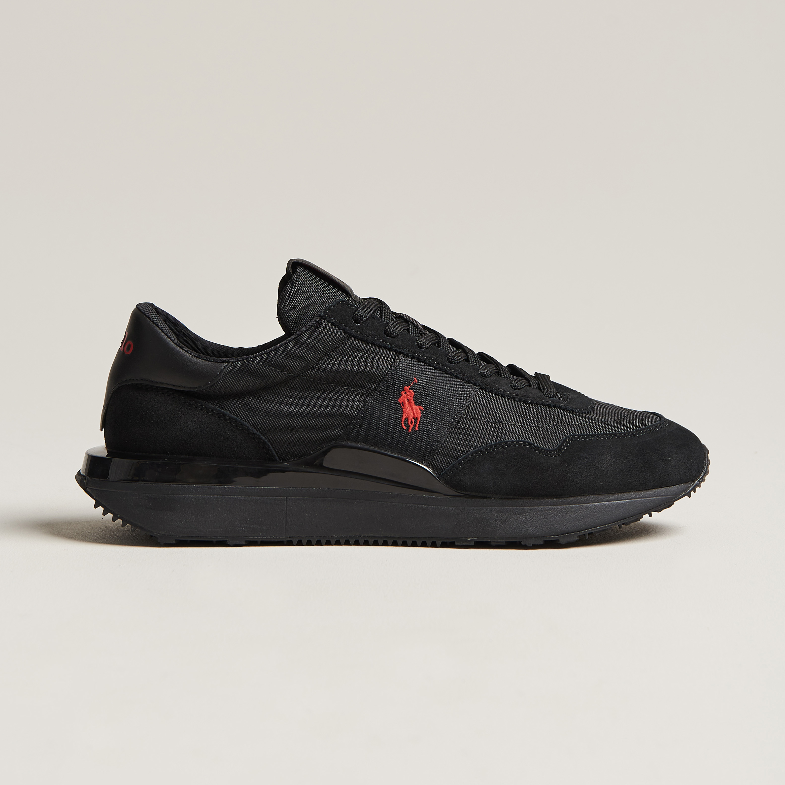 Polo Ralph Lauren Train 89 Running Sneaker Black/Red - CareOfCarl.dk