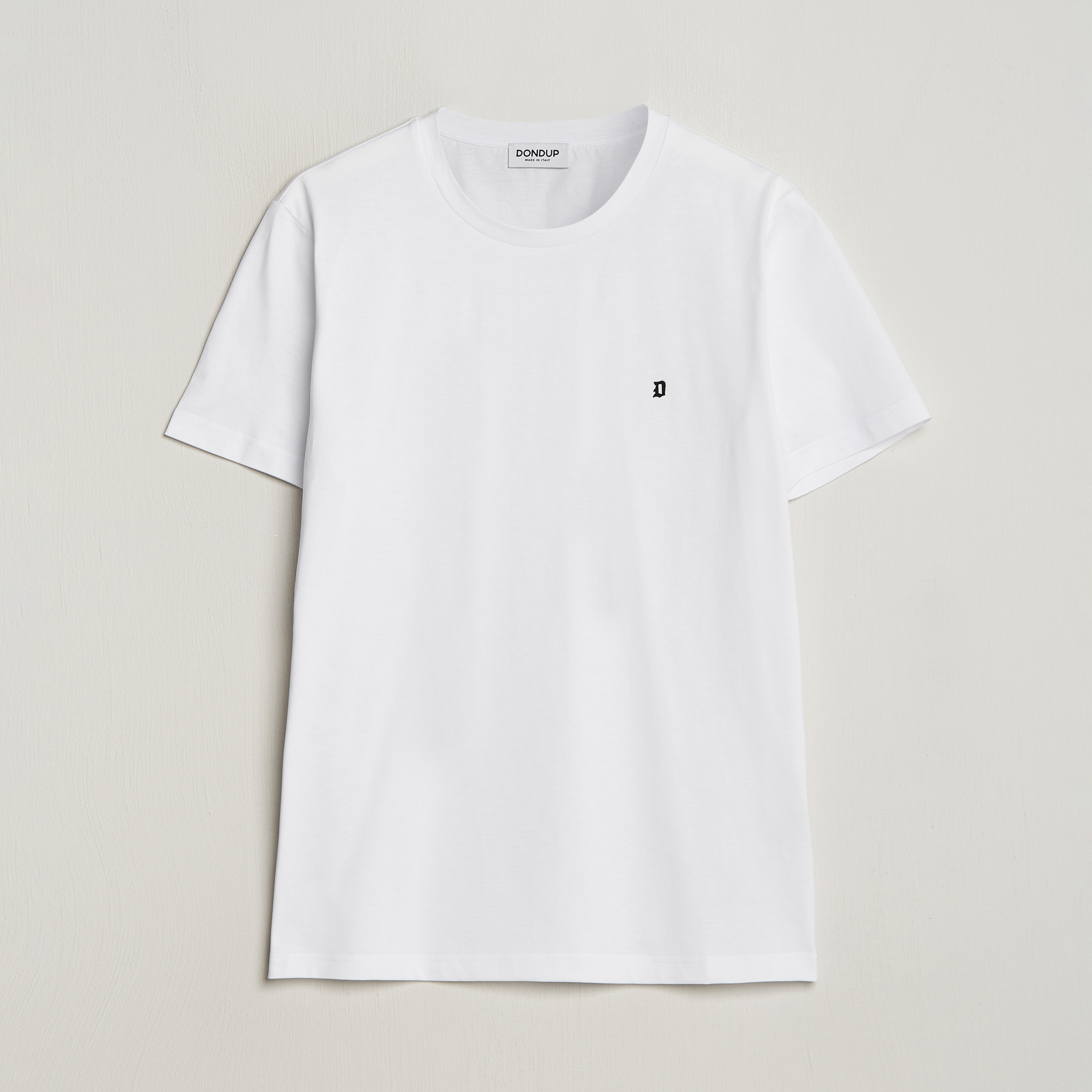 Dondup Logo Crew Neck T-Shirt White - CareOfCarl.dk