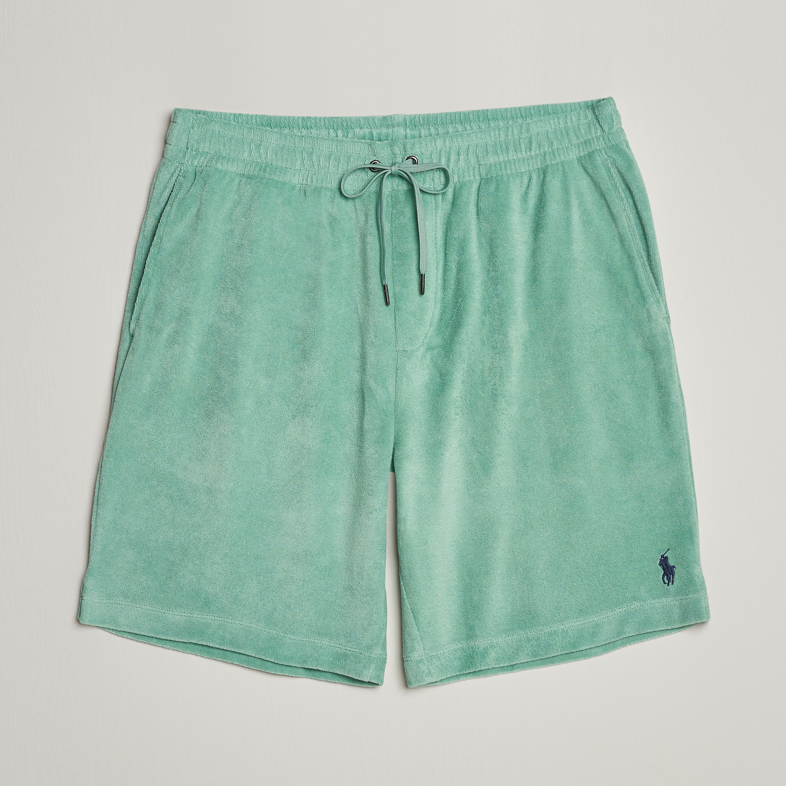 Polo Ralph Lauren Cotton Terry Drawstring Shorts Celadon - CareOfCarl.dk