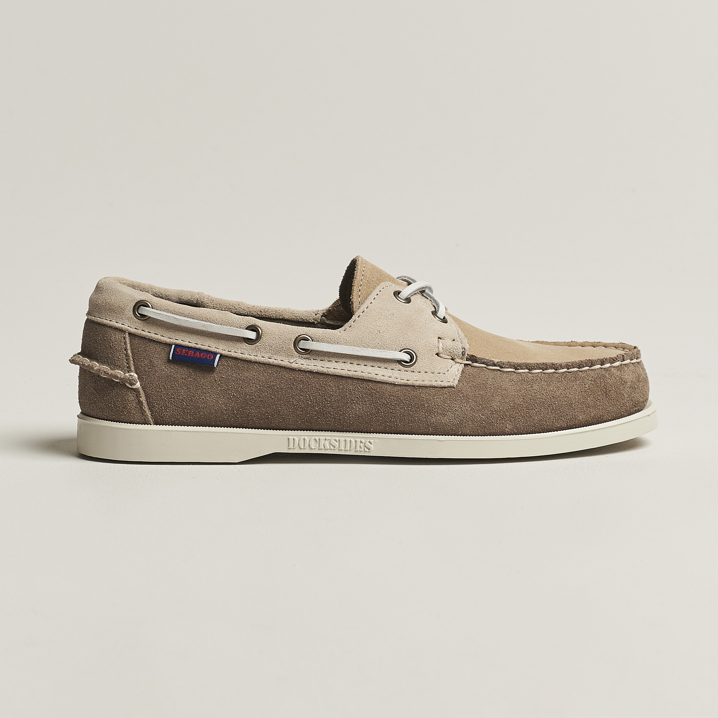 Sebago Docksides Portland Jib Boat Shoe Sage/Taupe/Camel - CareOfCarl.dk