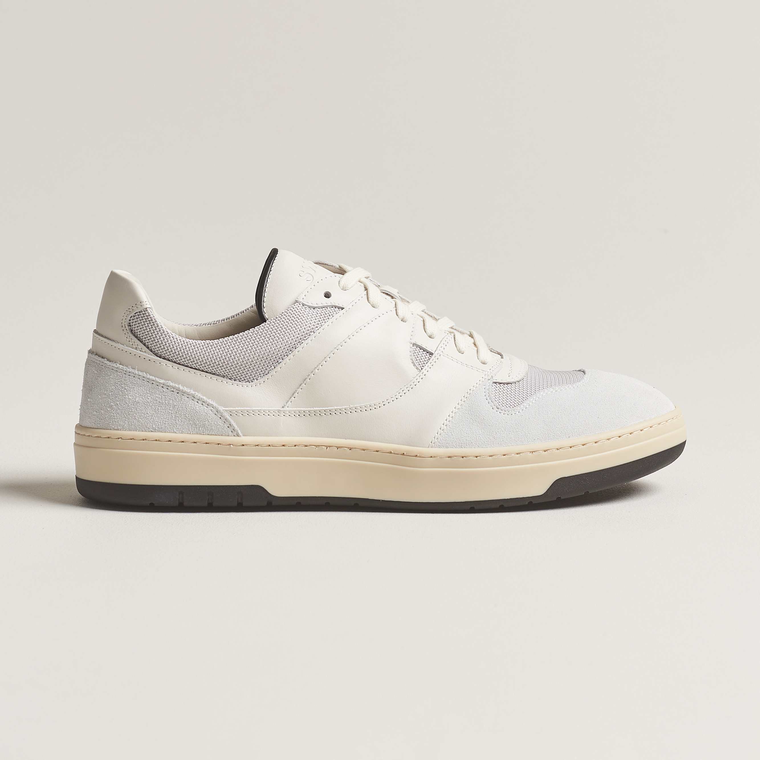 Sweyd Net Suede/Leather Sneaker White/Grey - CareOfCarl.dk