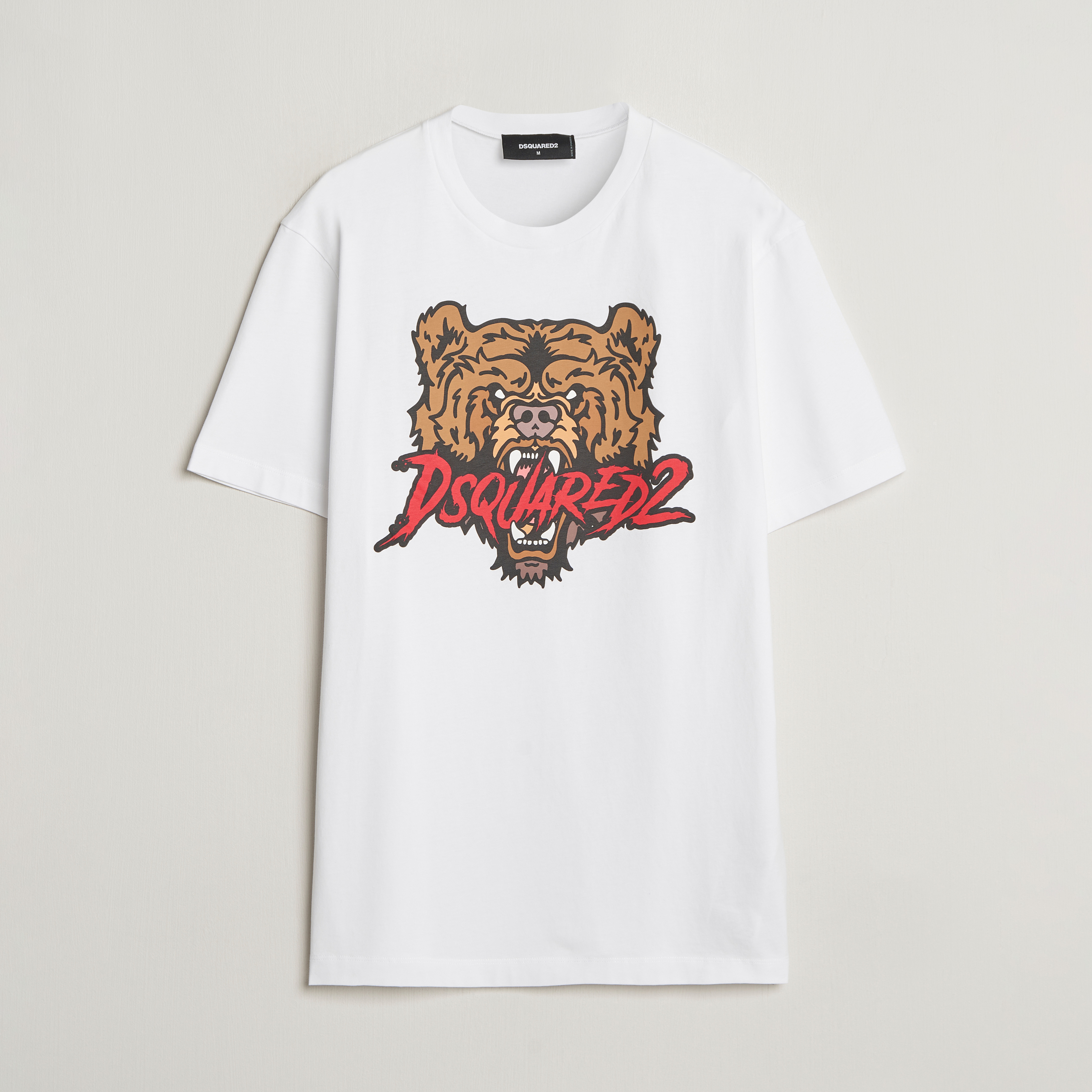 Dsquared2 Bear T-Shirt White - CareOfCarl.dk