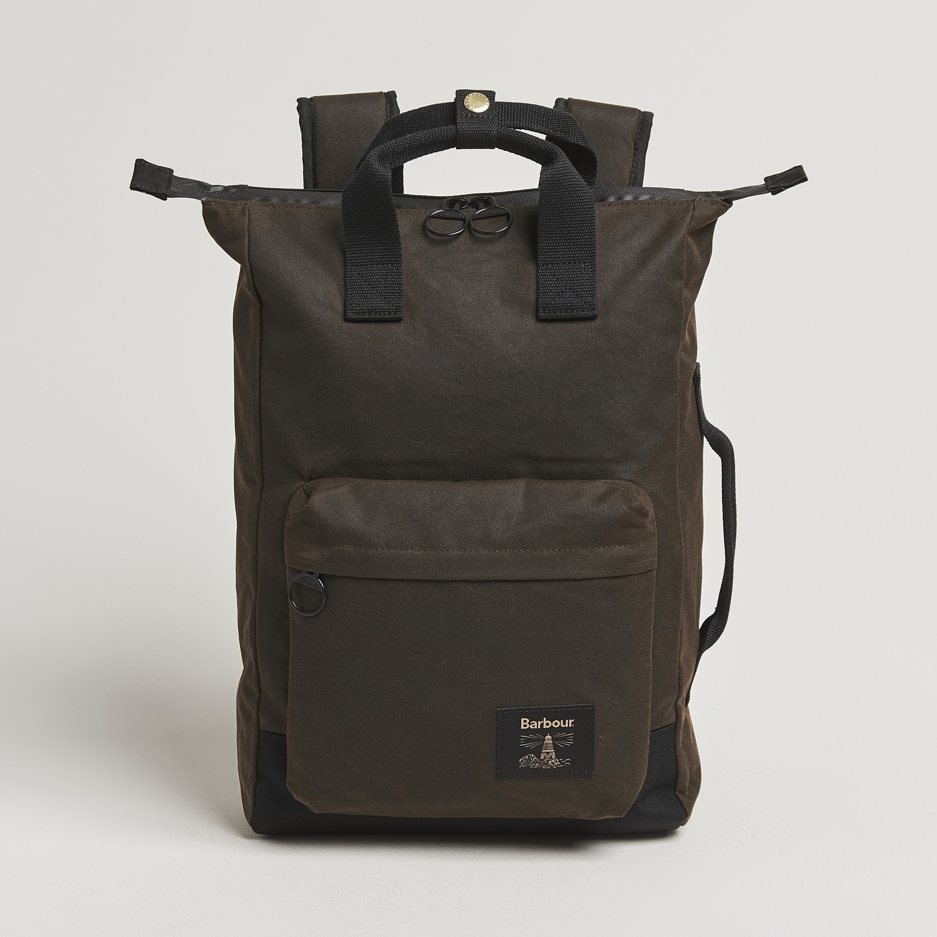 Barbour Lifestyle Field Wax Backpack Olive/Black - CareOfCarl.dk