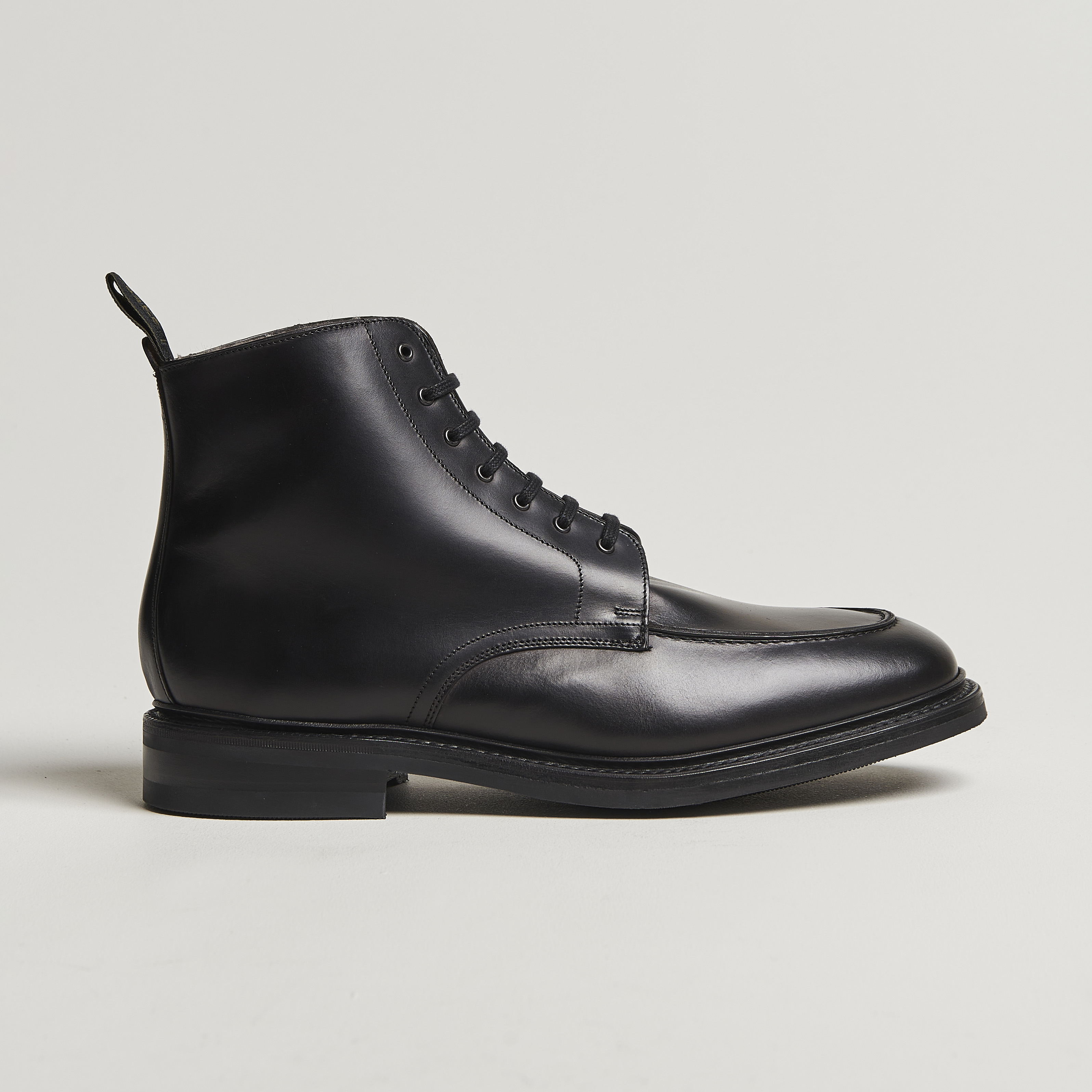 Loake 1880 Gisbourne Shearling Leather Boot Black - CareOfCarl.dk
