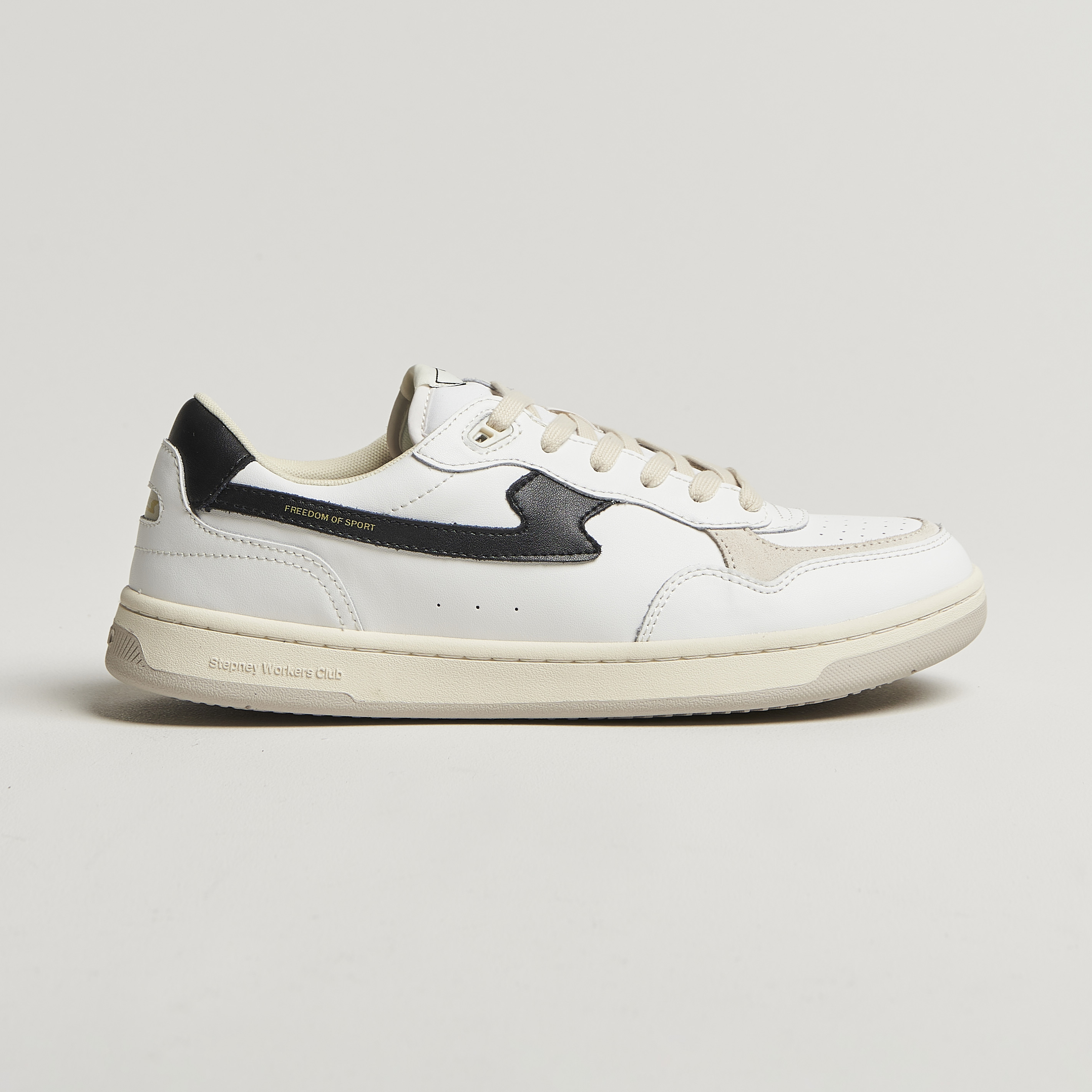 Stepney Workers Club Pro Cup 01 S-Strike Leather Sneaker White/Black - Care