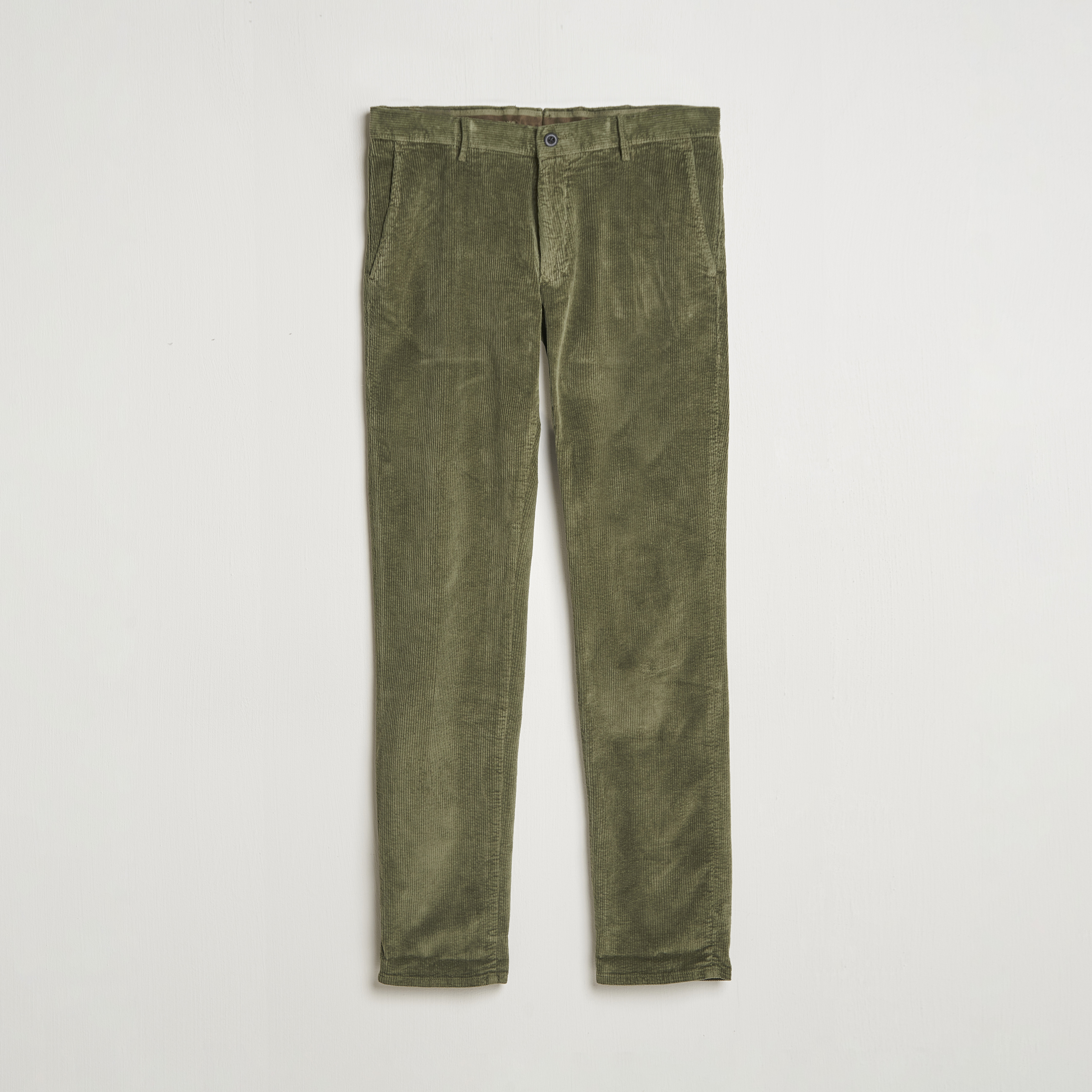 Incotex Slim Fit Leisure Cord Slacks Dark Green - CareOfCarl.dk
