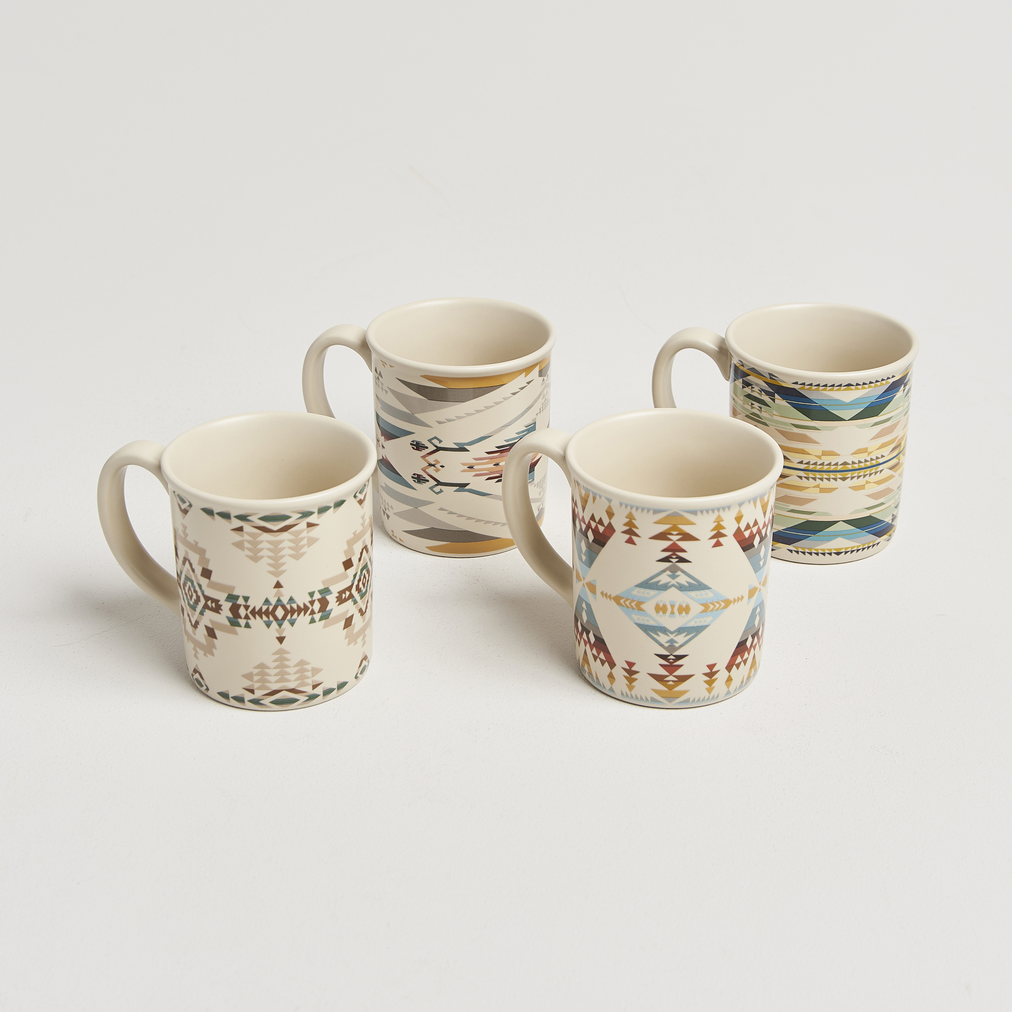 Pendleton 4-Pack Ceramic Mug Set High Desert - CareOfCarl.dk