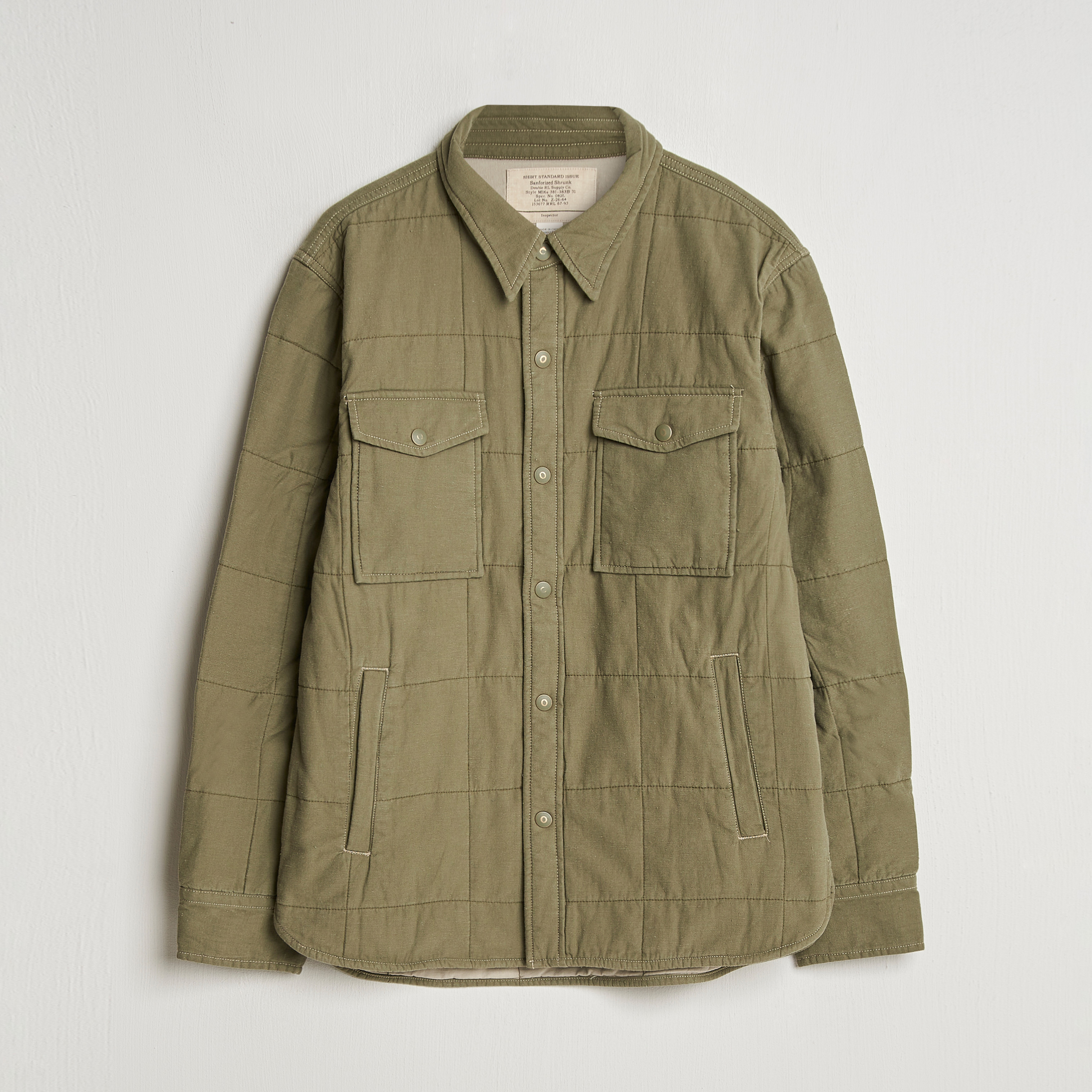 RRL Mountain Shirt Jacket Olive Drab - CareOfCarl.dk