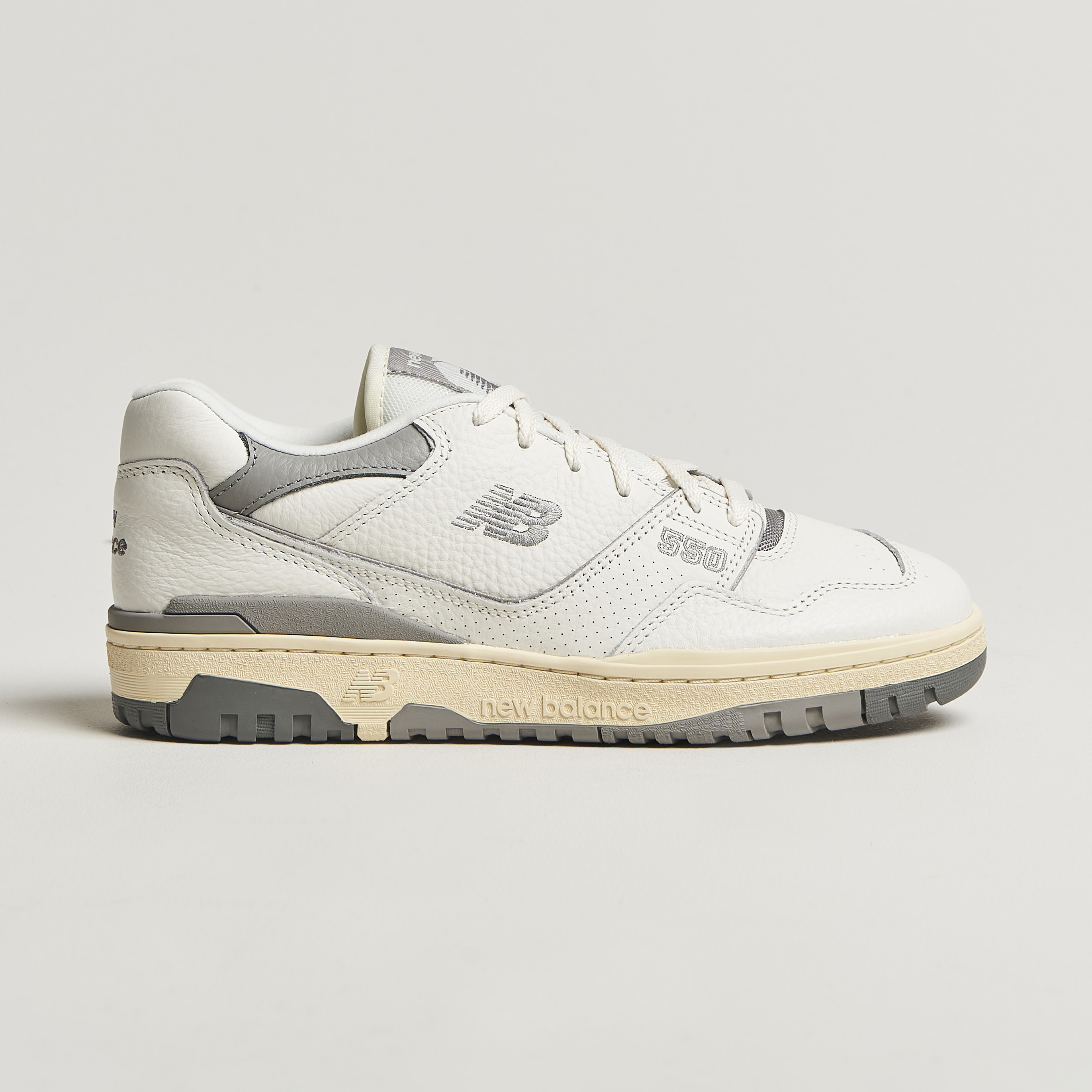 New Balance 550 Retro Tennis Sneakers White/Grey - CareOfCarl.dk