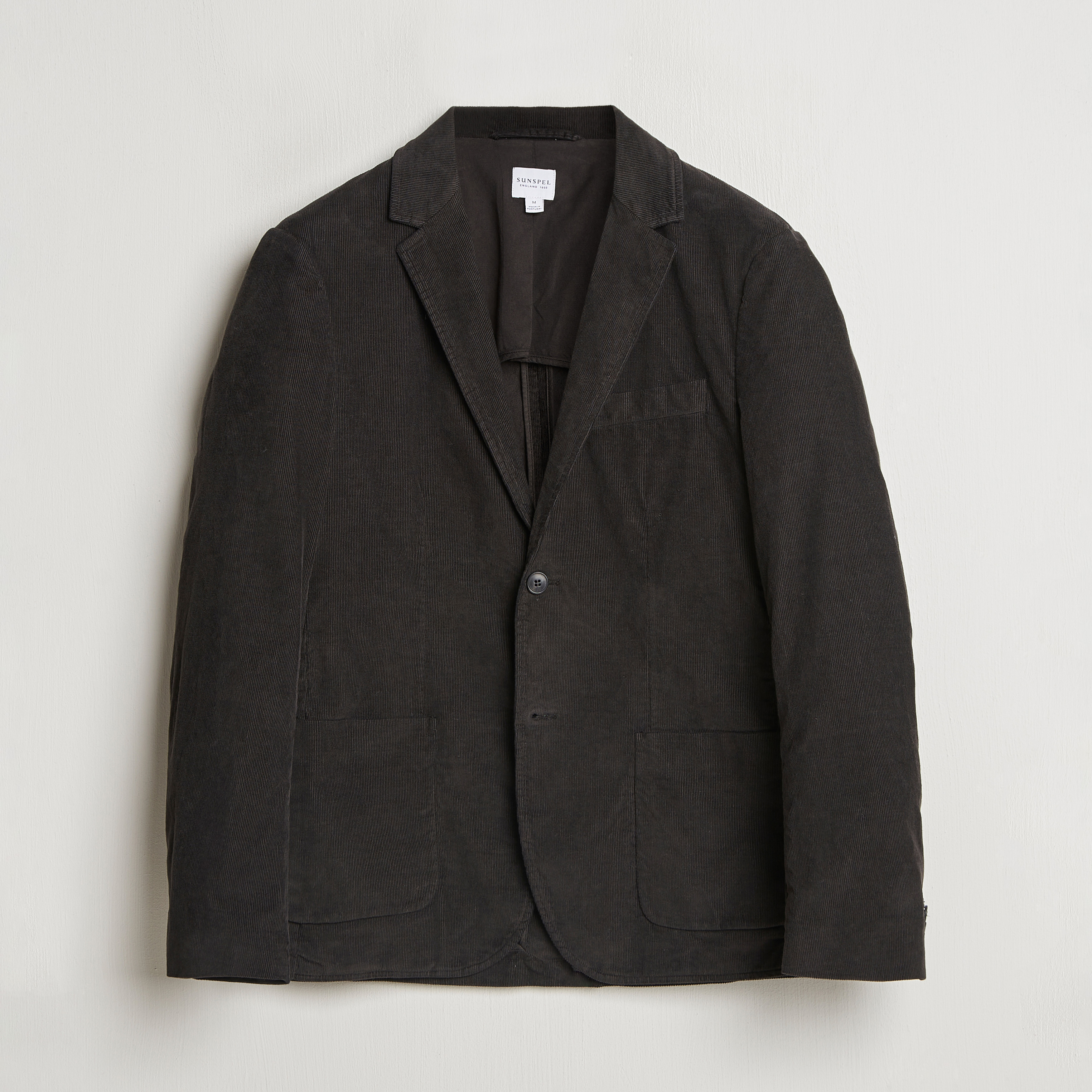 Sunspel Relaxed Corduroy Blazer Coffee - CareOfCarl.dk