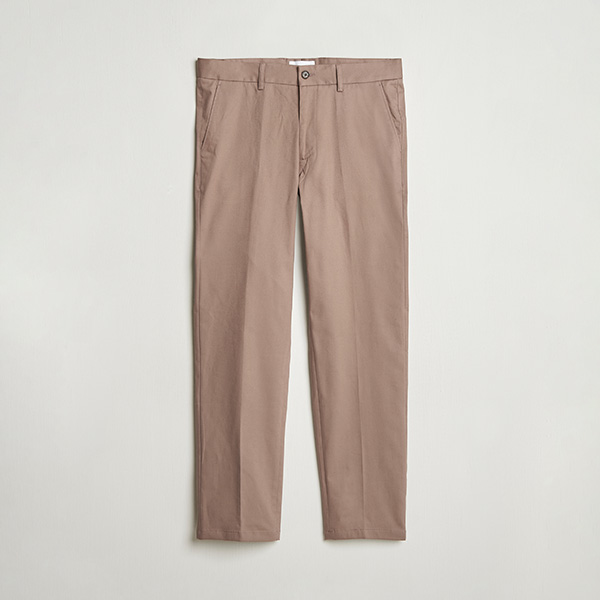 Les Deux Como Reg Cotton Pants Walnut - CareOfCarl.dk