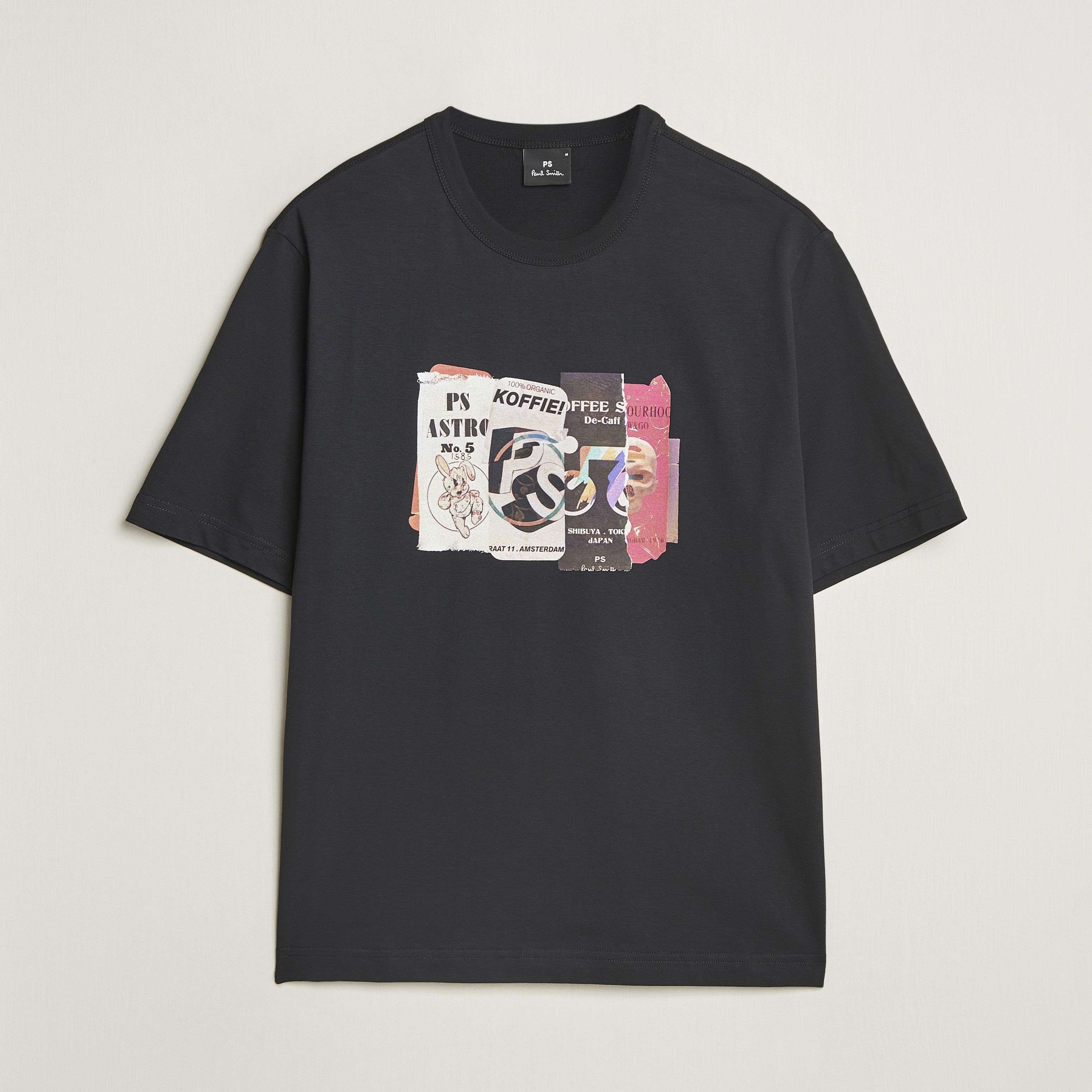 PS Paul Smith Cut & Paste Printed T-Shirt Black - CareOfCarl.dk