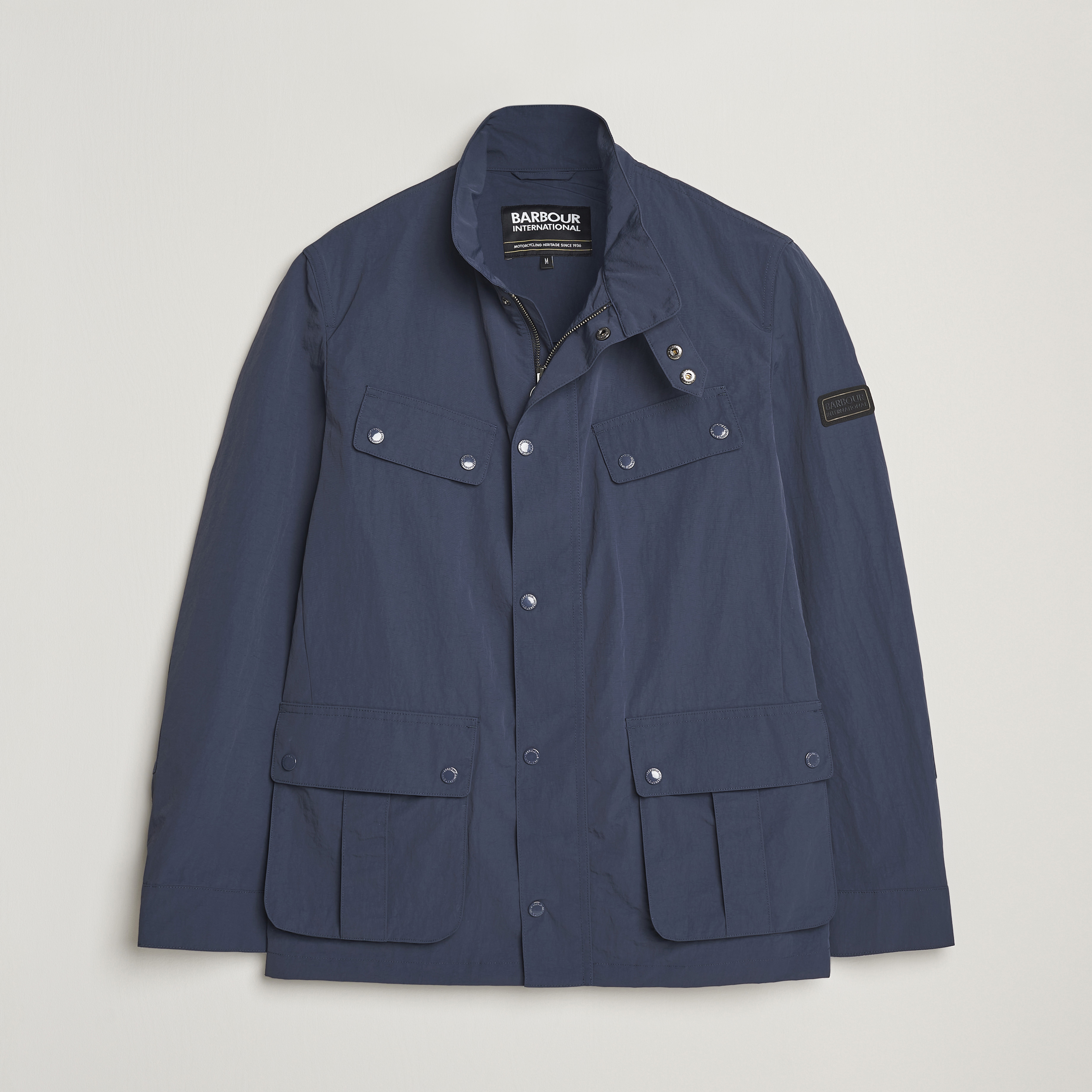 Barbour International Modern Showerproof Duke Jacket Navy - CareOfCarl.dk