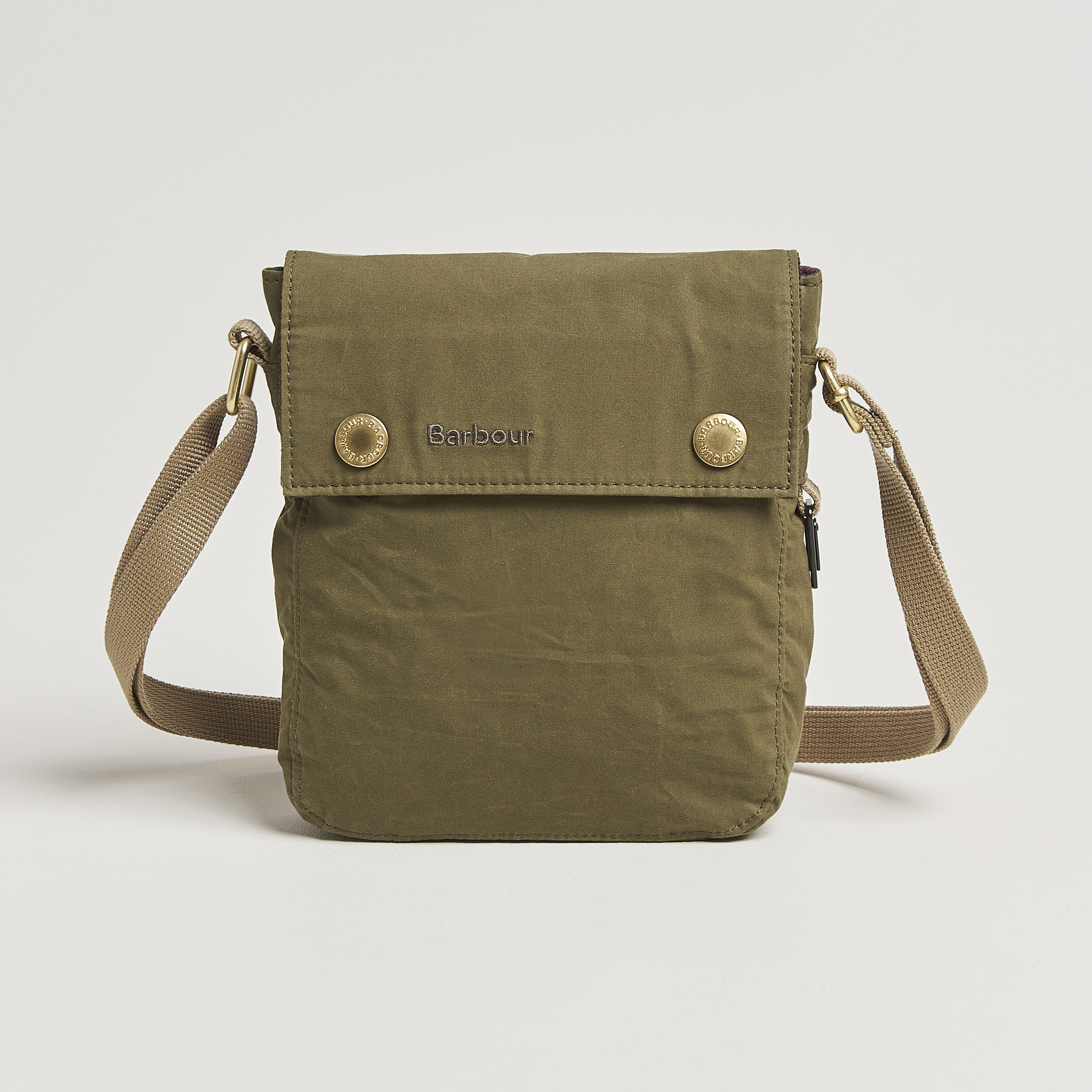 Barbour Lifestyle Transport Crossbody Bag Dusky Green - CareOfCarl.dk