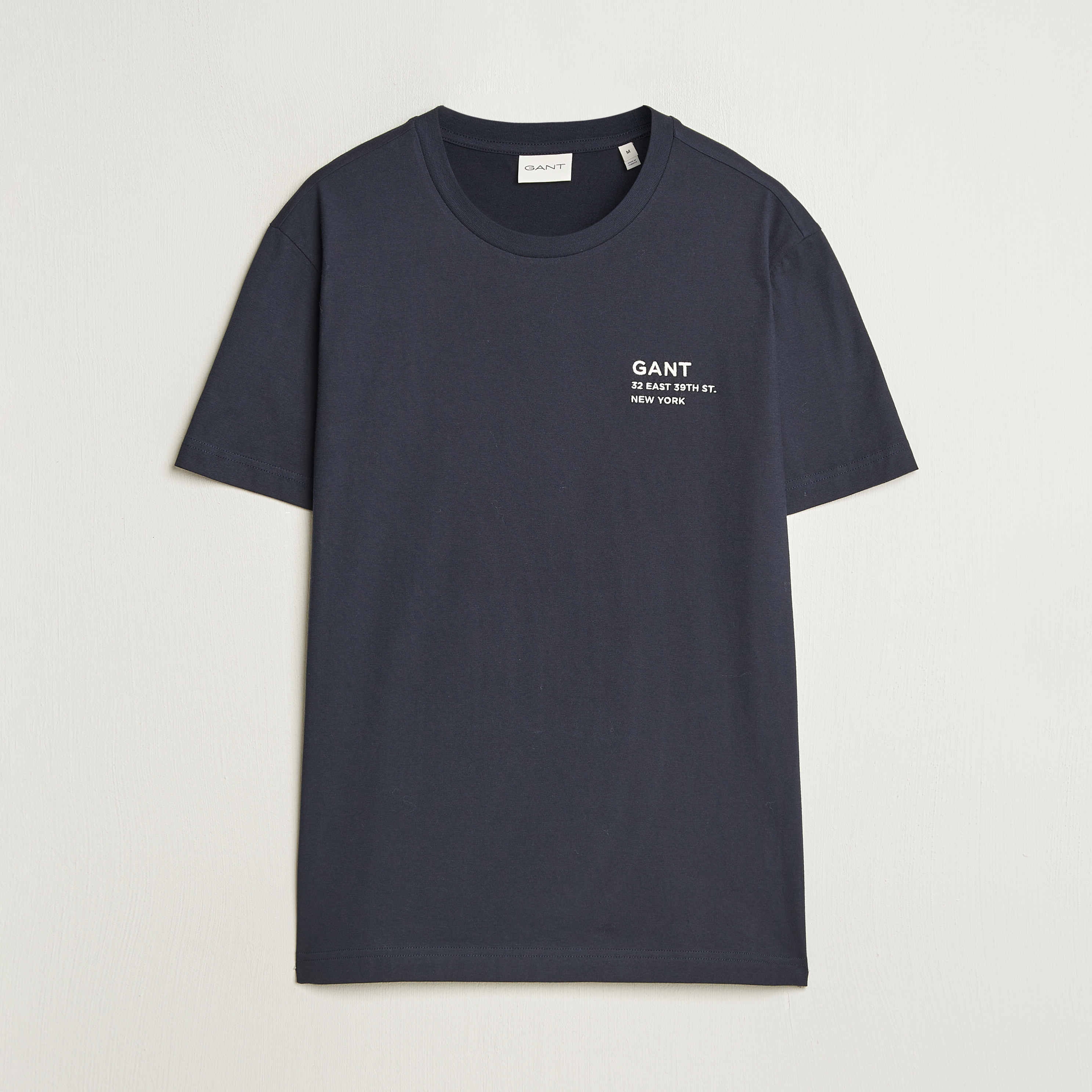 GANT Small Graphic Crew Neck T-Shirt Evening Blue - CareOfCarl.dk