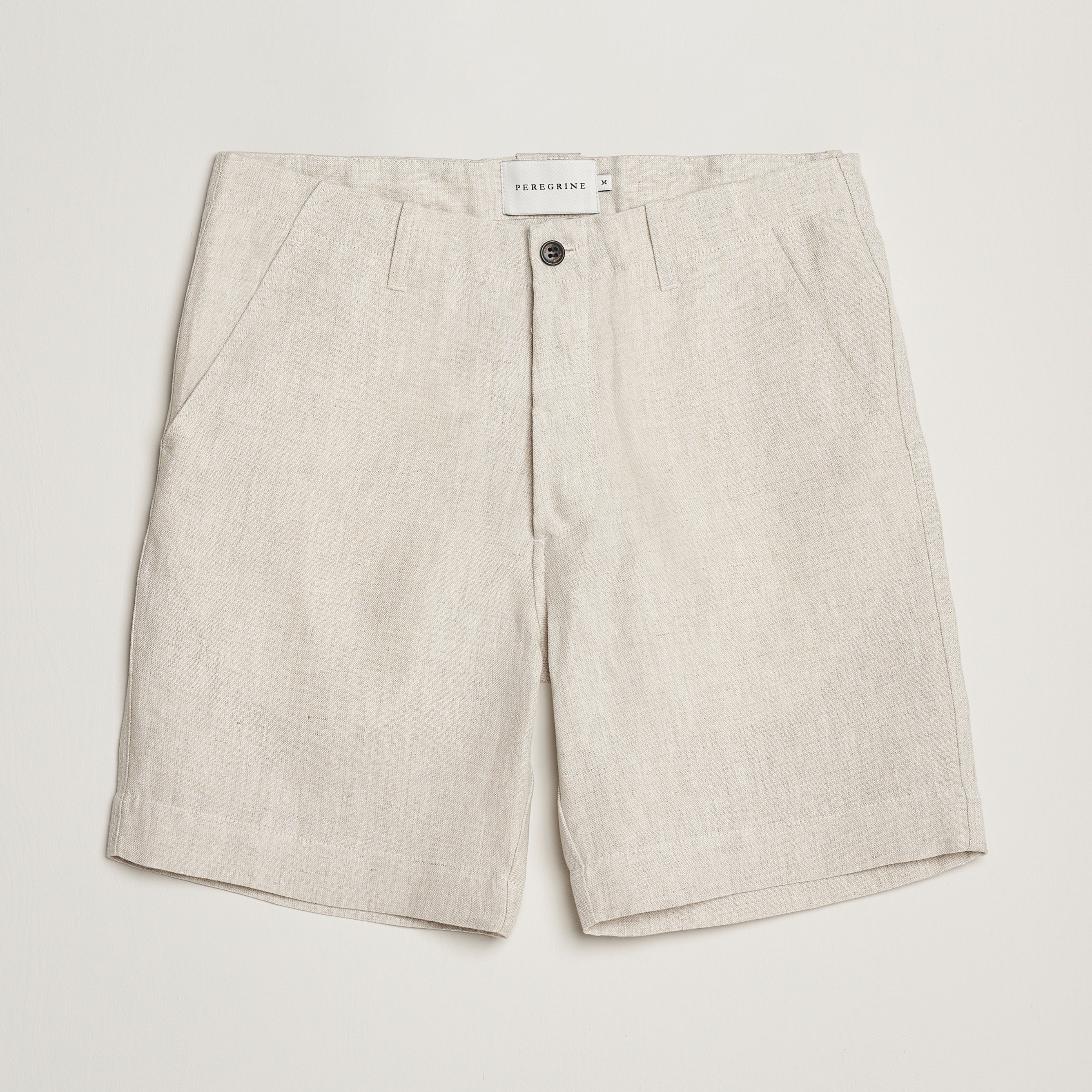 Peregrine Grange Linen Shorts Natural - CareOfCarl.dk