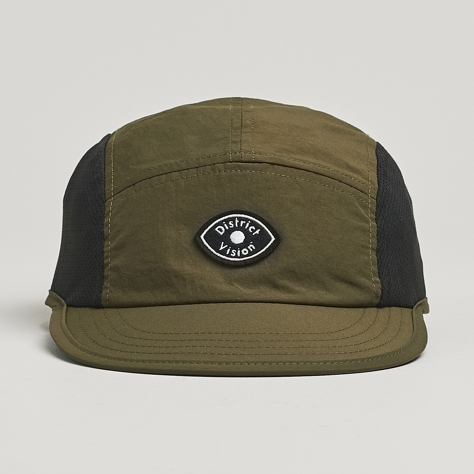 District Vision Performance Mesh Running Cap Olive - CareOfCarl.dk