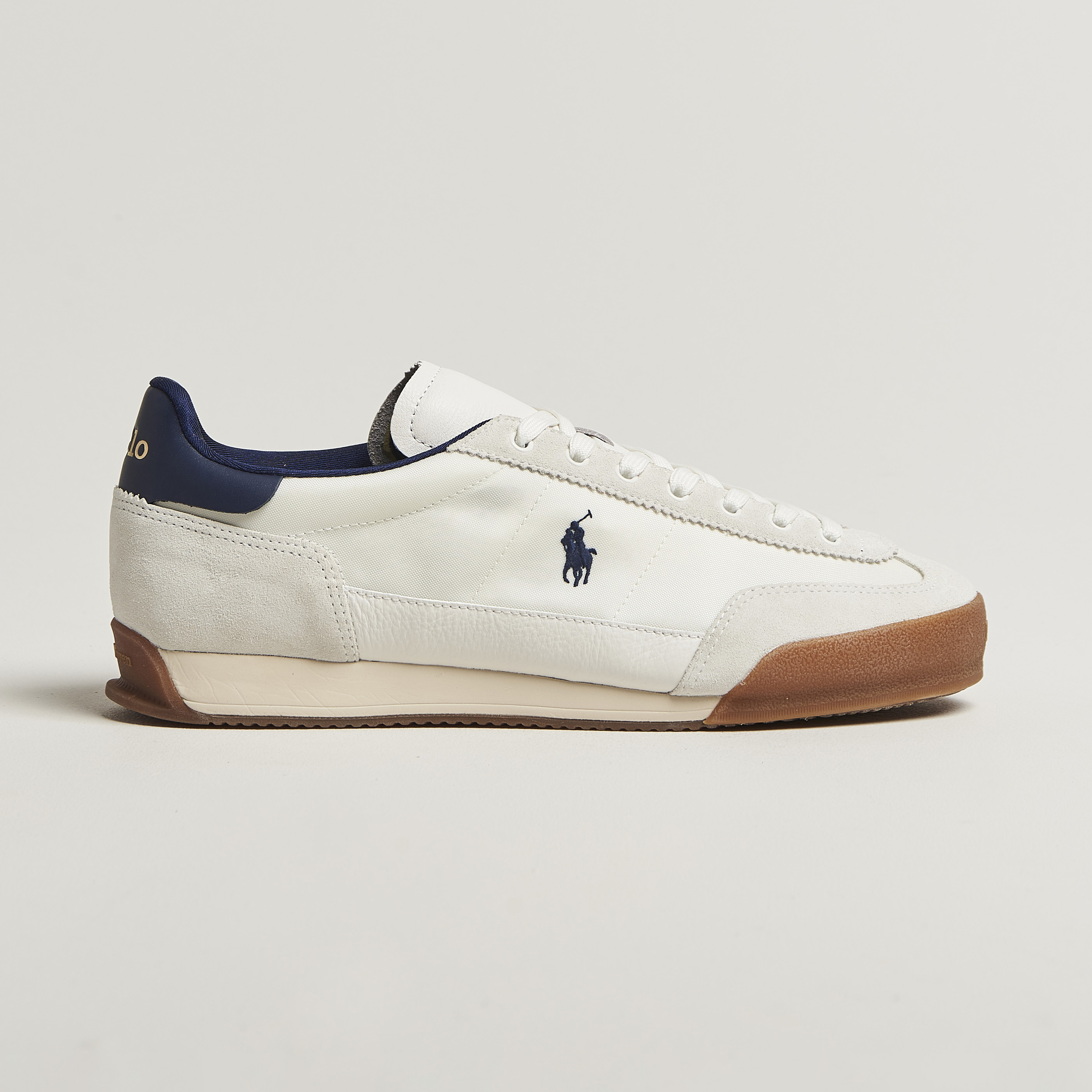Polo Ralph Lauren Hester Sneakers Deckwash White/Navy - CareOfCarl.dk