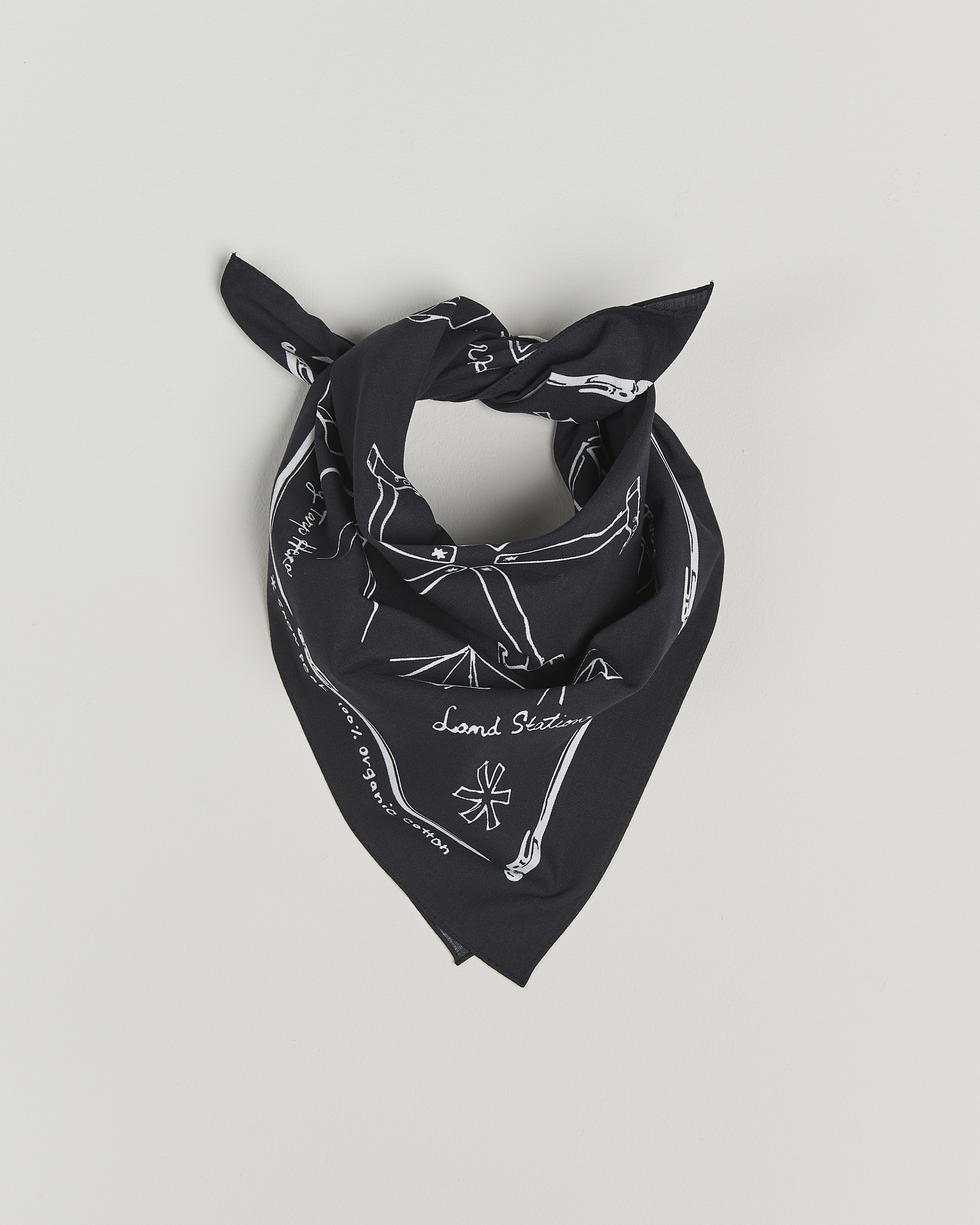 Snow Peak OG Cotton Noaspbi Bandana Black - CareOfCarl.dk