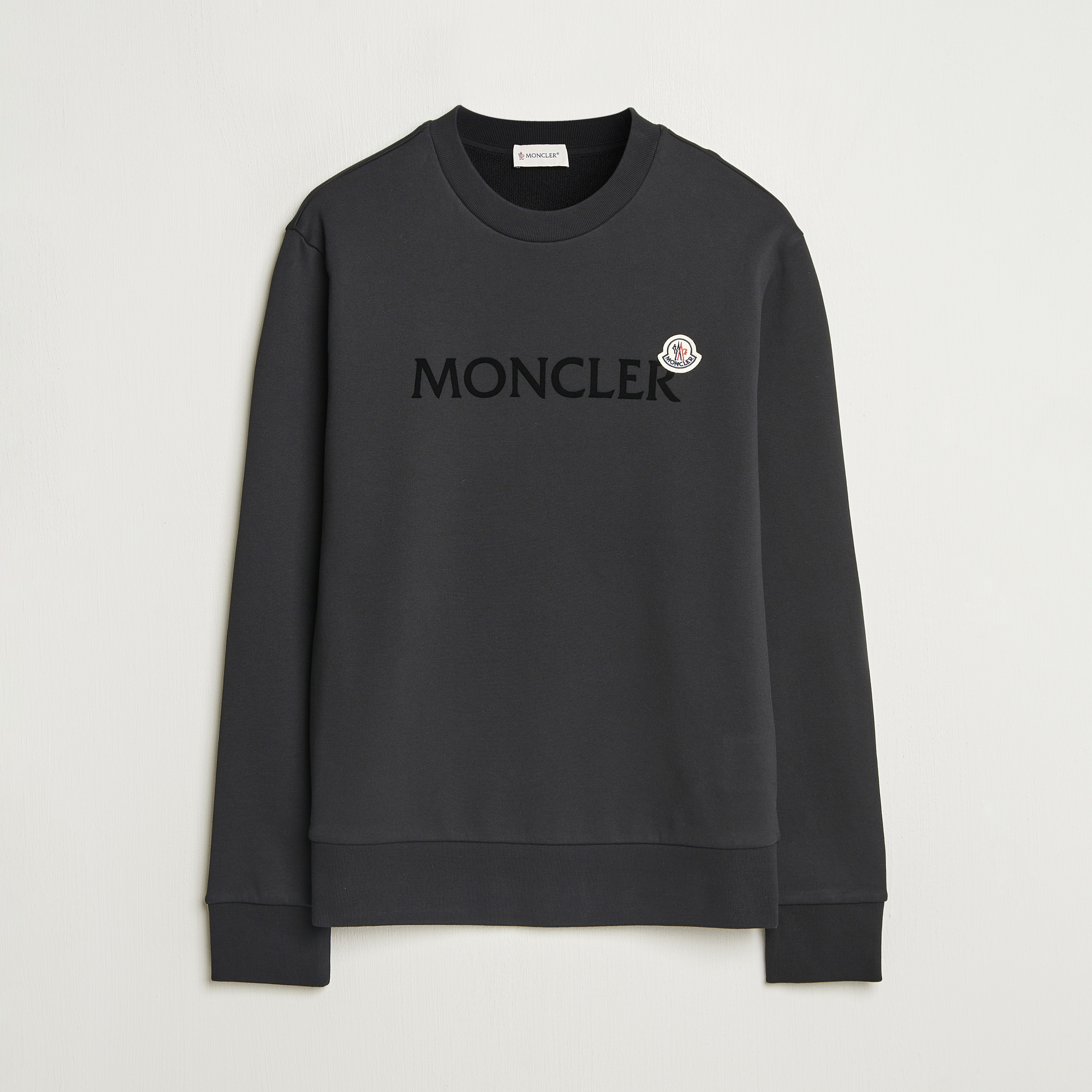 Moncler Lettering Logo Sweatshirt Black - CareOfCarl.dk