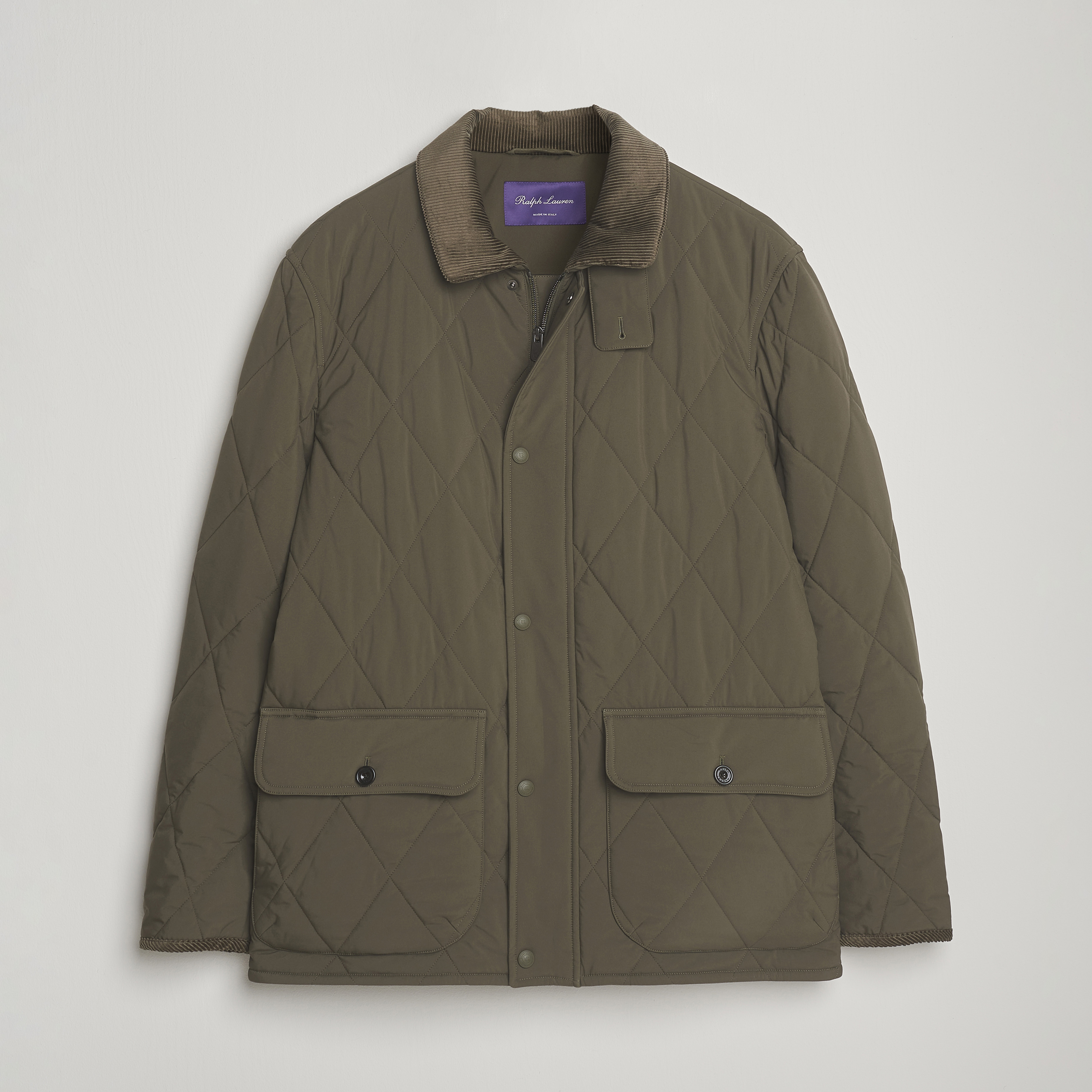Ralph Lauren Purple Label Carleton Jacket Olive - CareOfCarl.dk