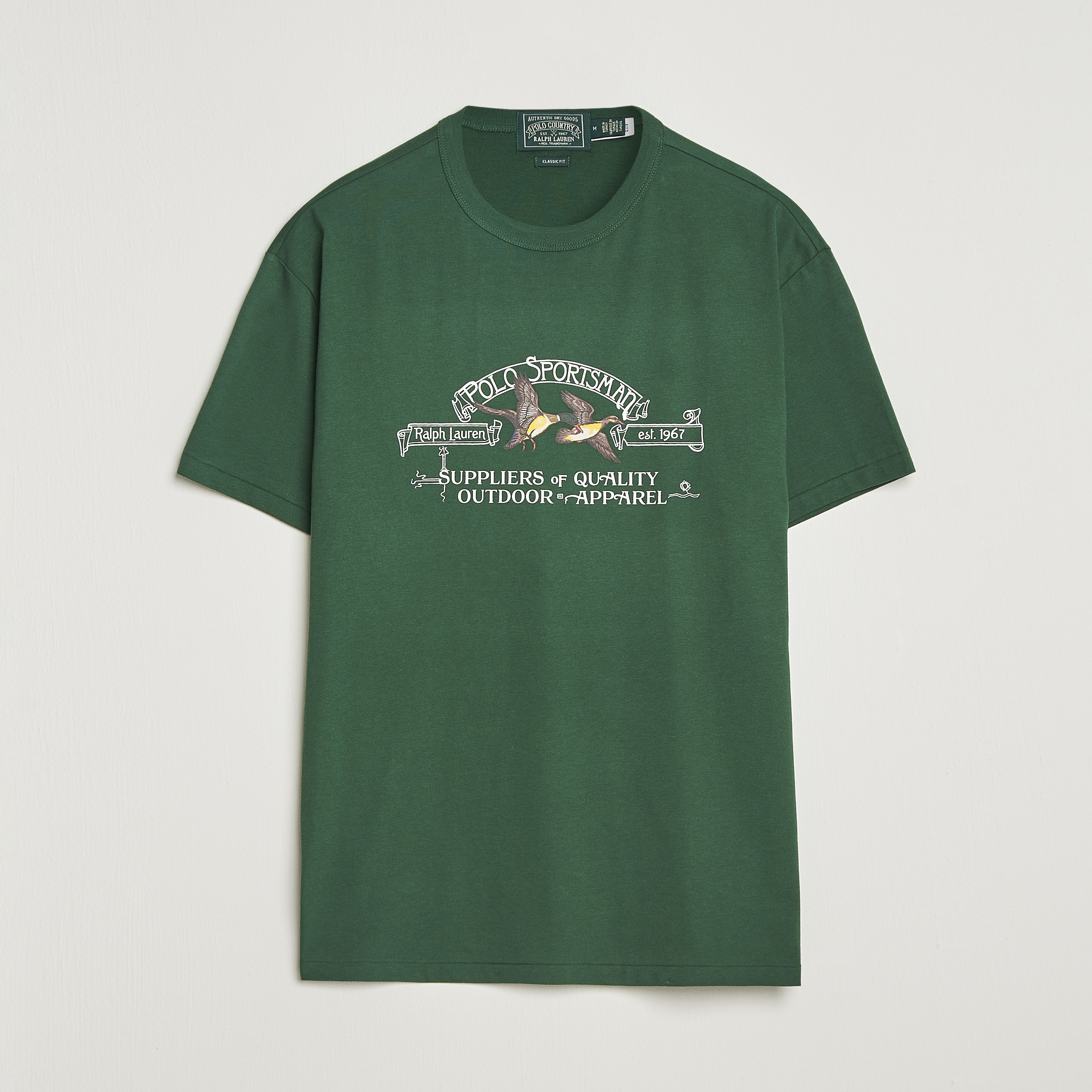 Polo Ralph Lauren Classic Fit Logo T-Shirt Vintage Pine - CareOfCarl.dk