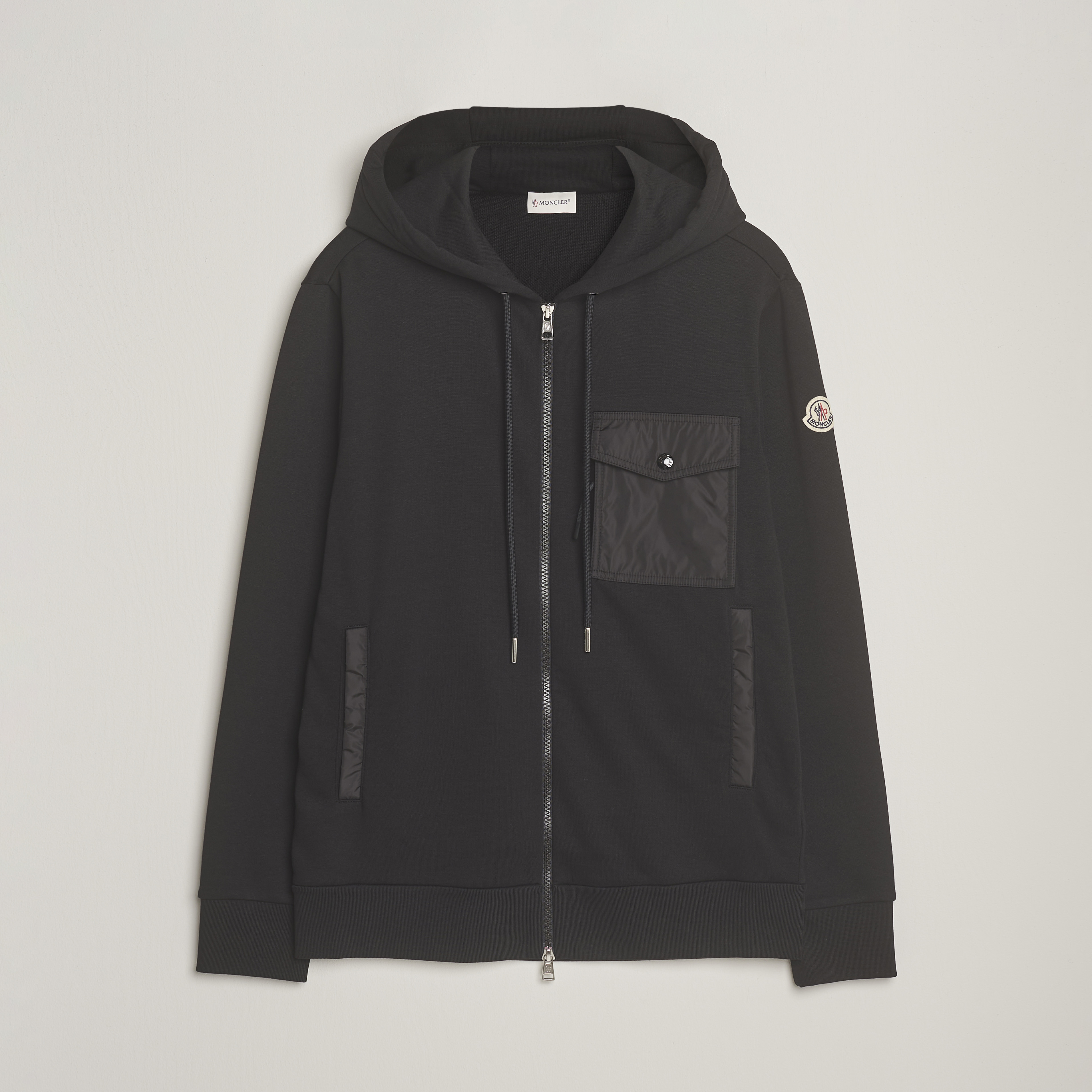 Moncler Full Zip Hoodie Black - CareOfCarl.dk