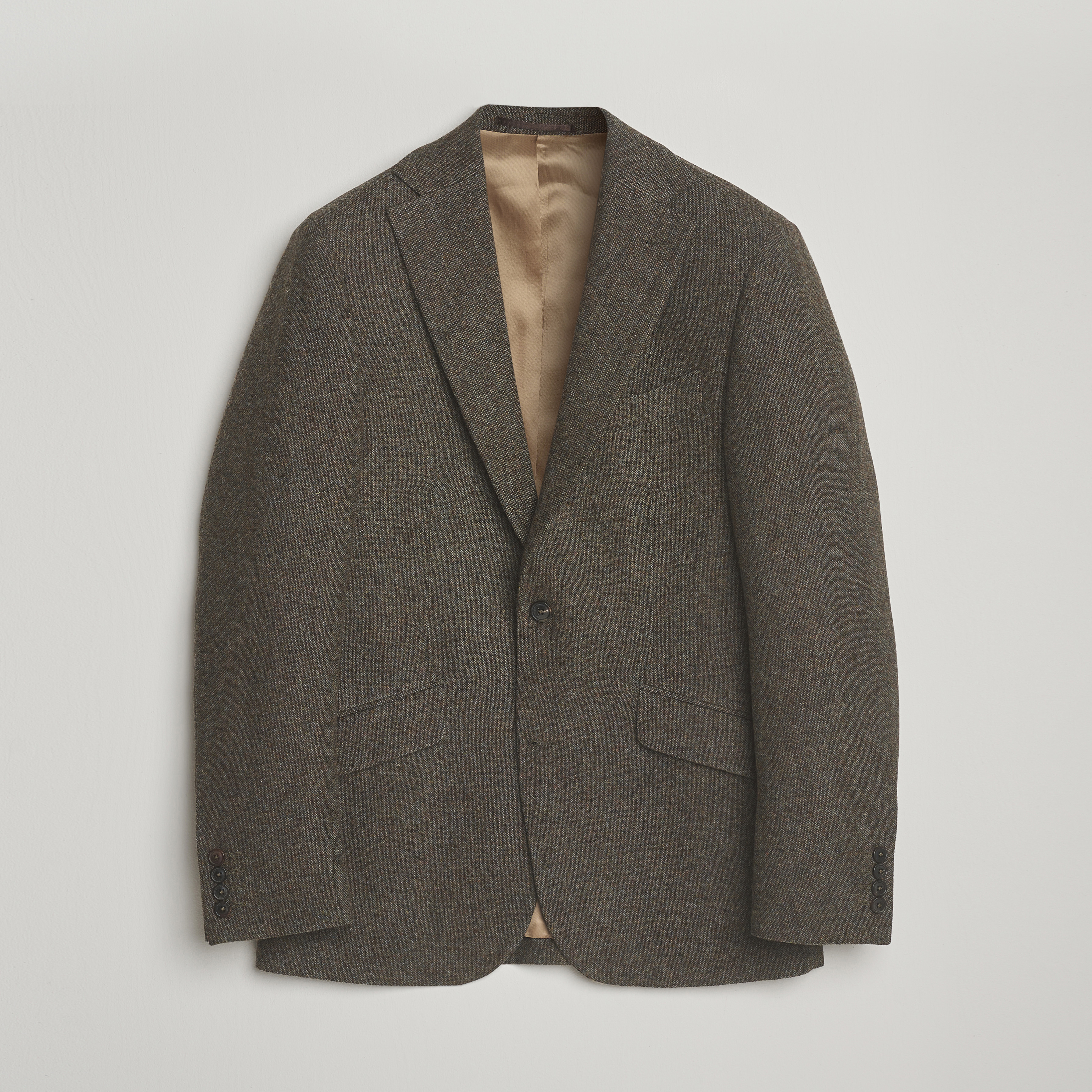 Walker Slater Edward Shetland Wool Donegal Blazer Dark Green - CareOfCarl.d