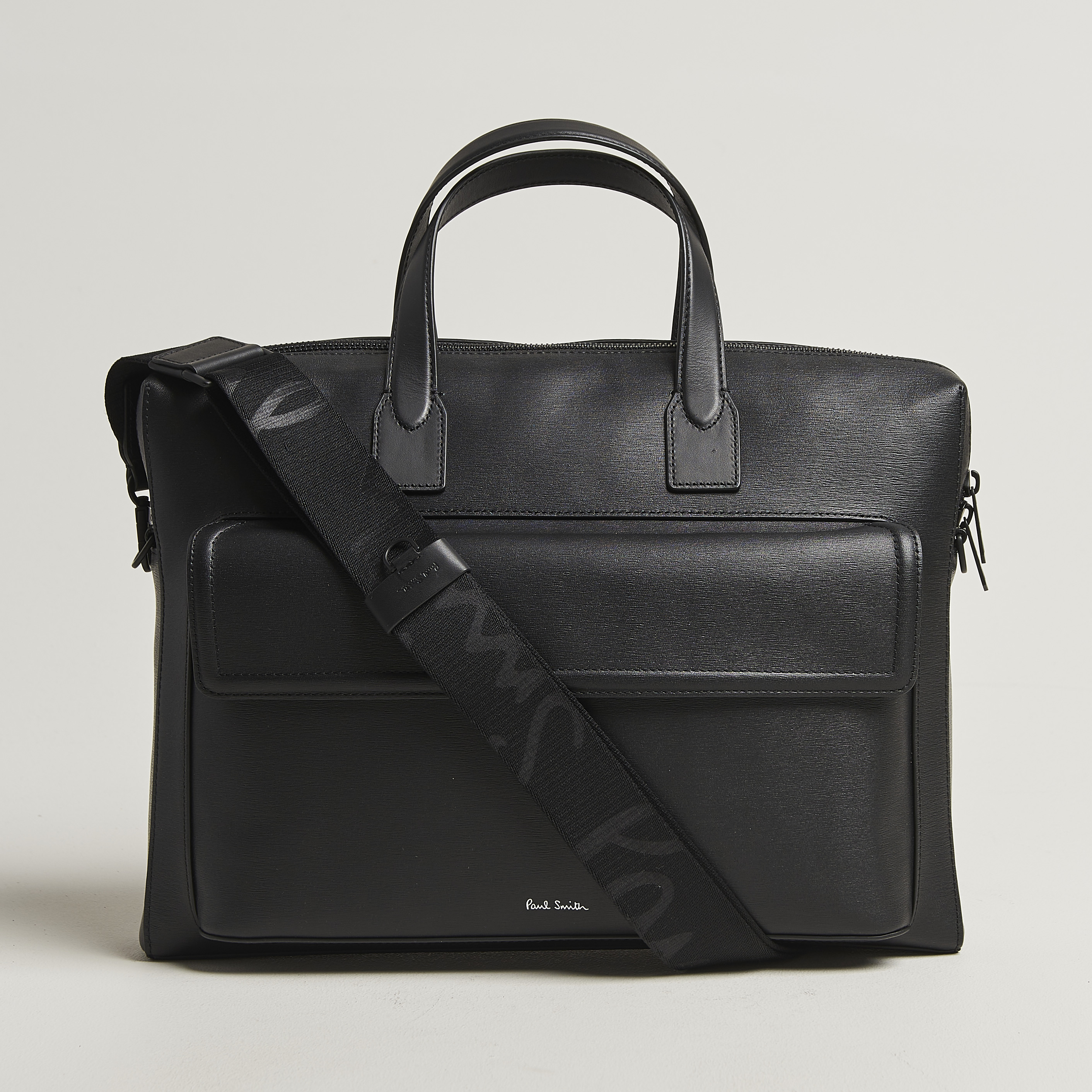 Paul Smith Leather Briefcase Black - CareOfCarl.dk