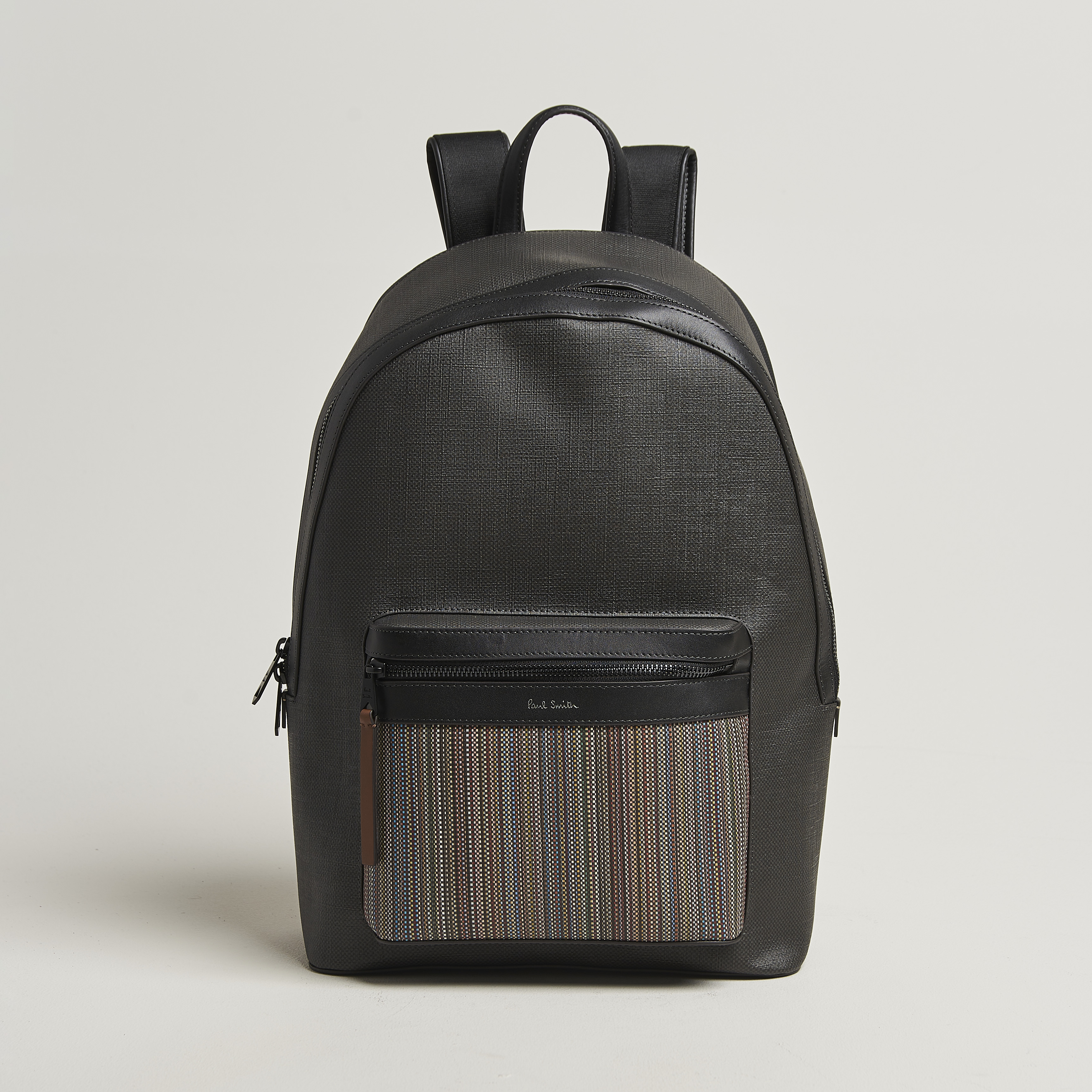 Paul Smith Nylon Stripe Backpack Black Multi - CareOfCarl.dk
