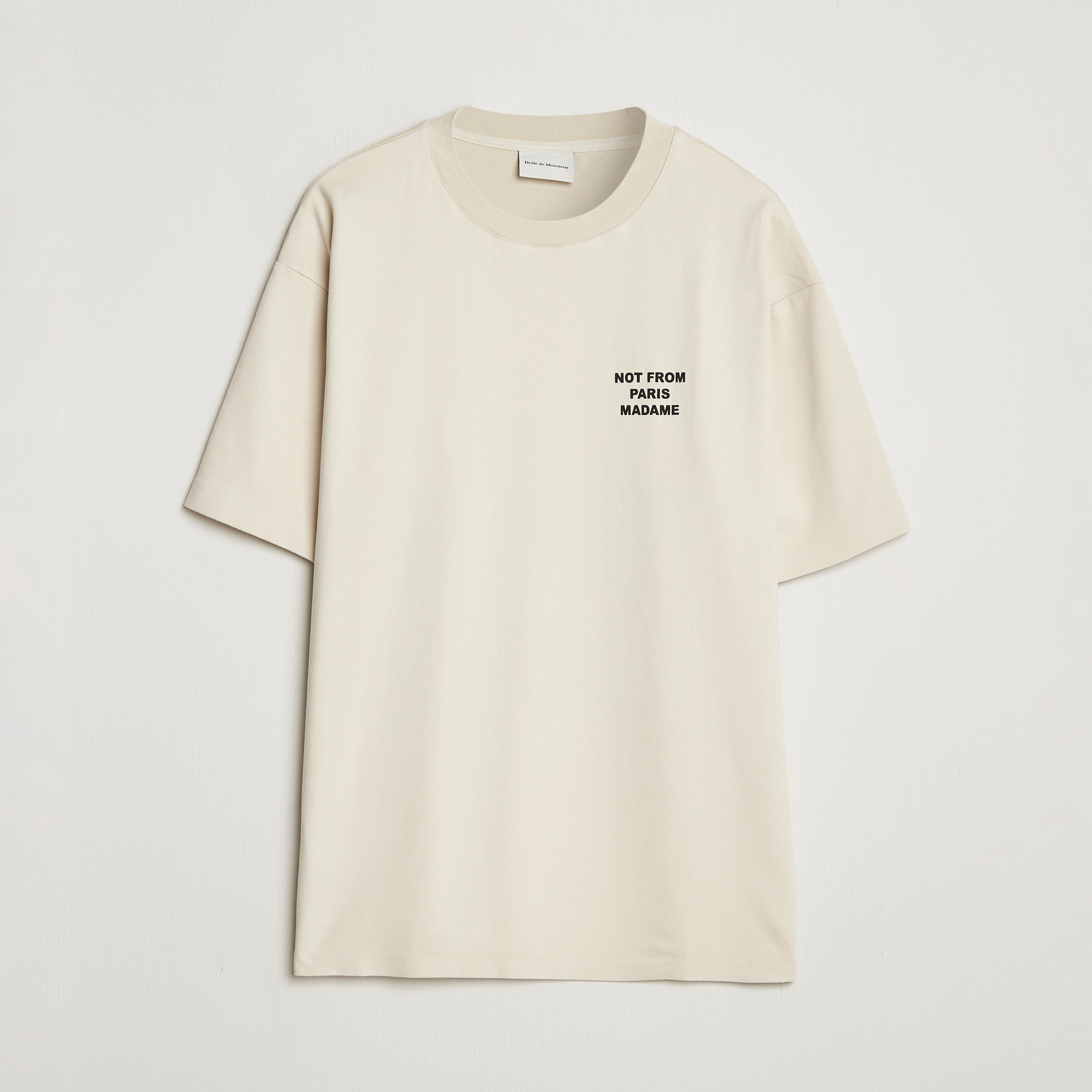 Drôle de Monsieur Slogan T-Shirt Mastic - CareOfCarl.dk