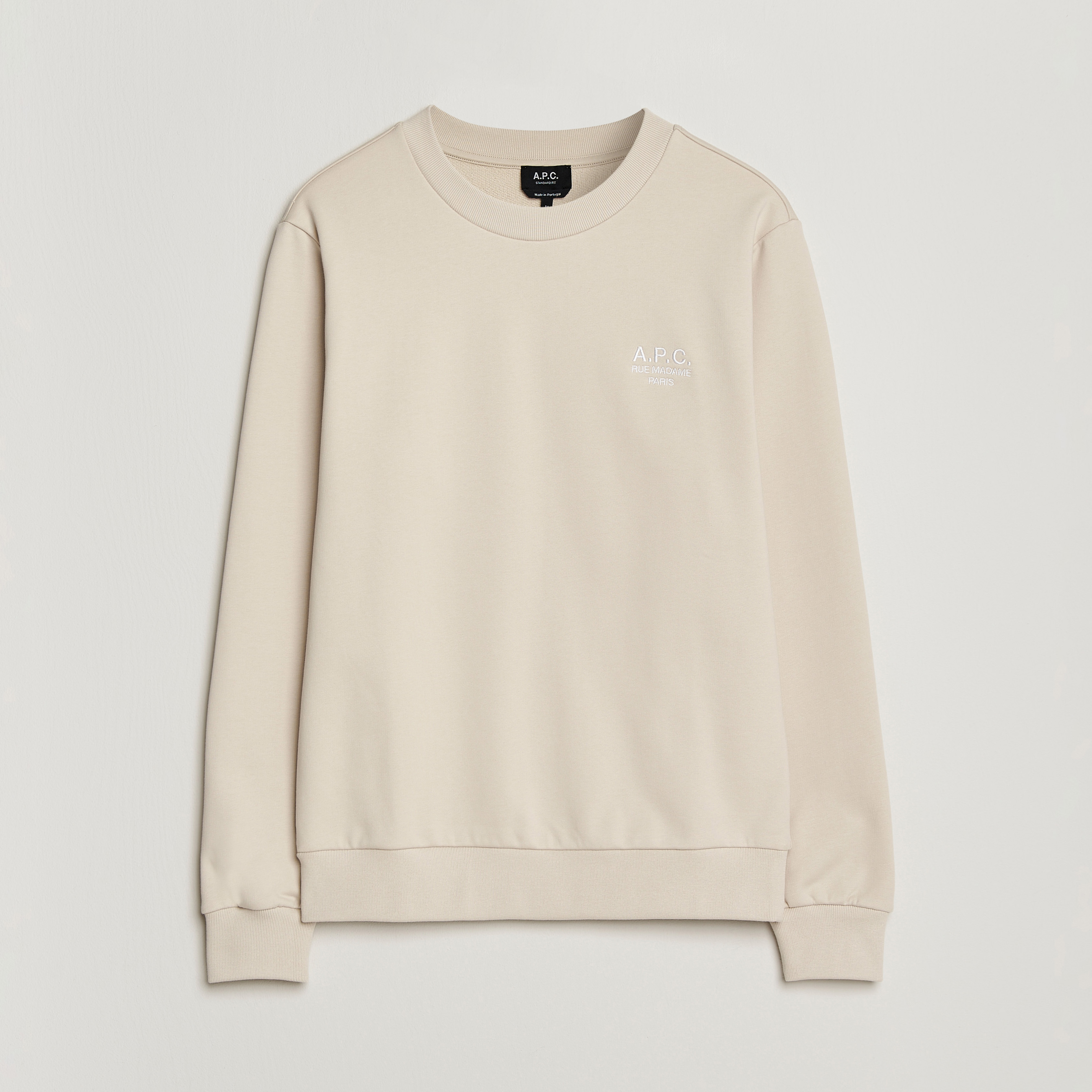 A.P.C. Rue Madame Tonal Sweatshirt Mastic - CareOfCarl.dk