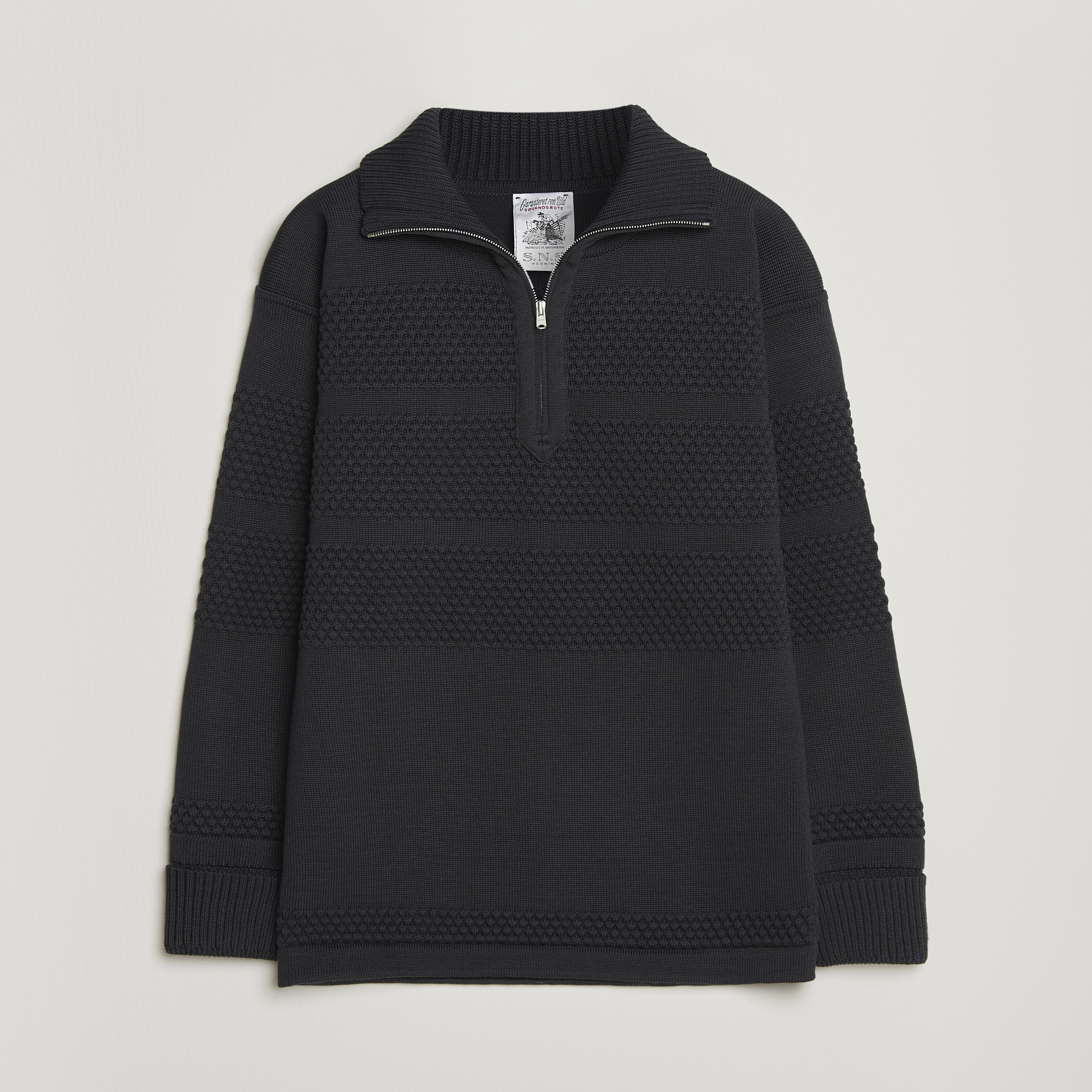 S.N.S. Herning Fisherman Short Zip Molten Grey - CareOfCarl.dk