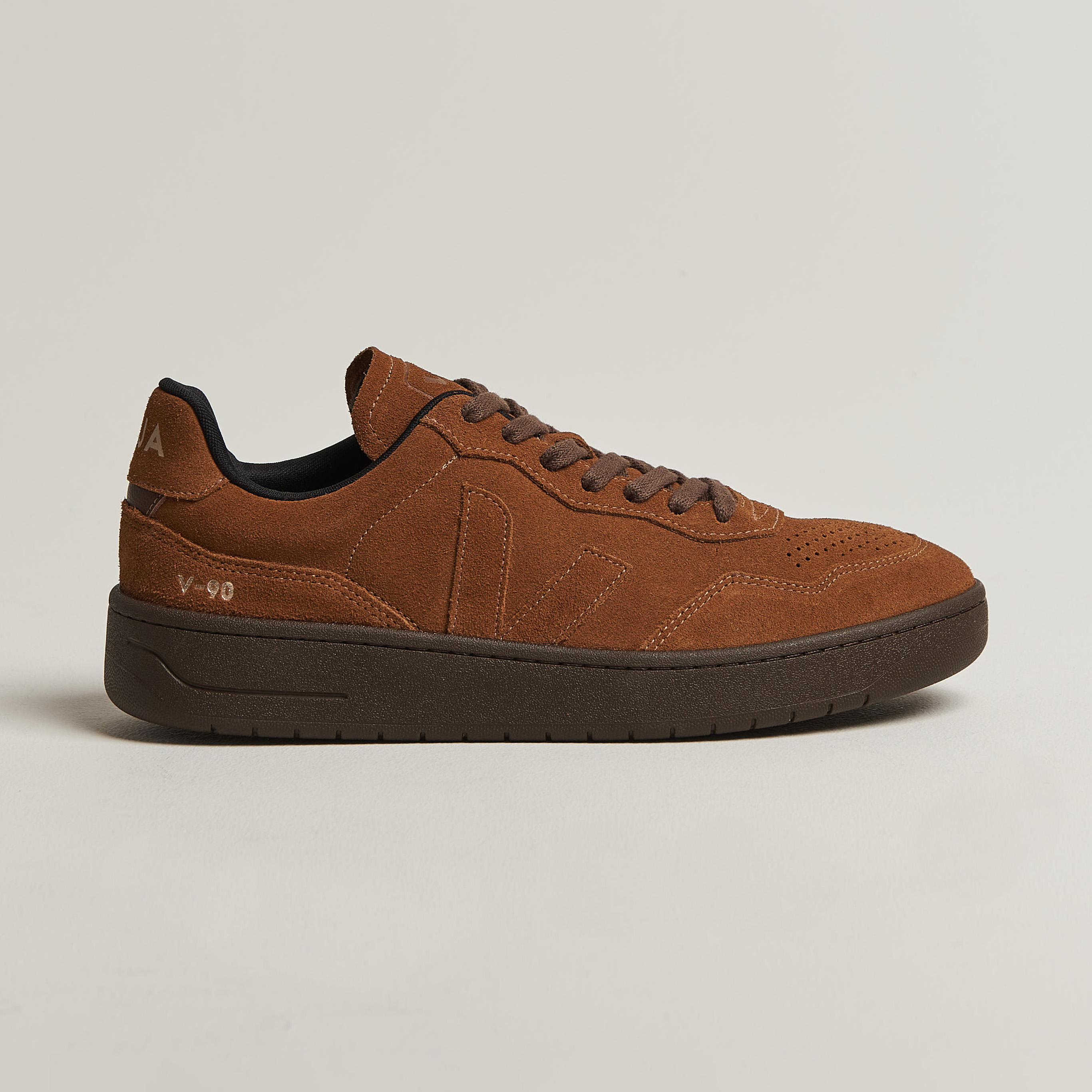 Veja V-90 Suede Sneaker Full Cognac/Eagle - CareOfCarl.dk