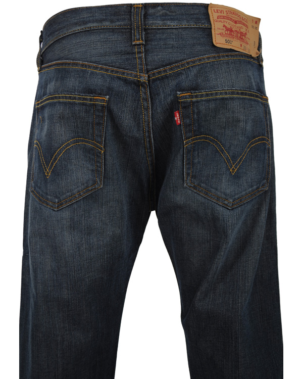 Levis 501 Button Fly Jeans Dusty Black CareOfCarl